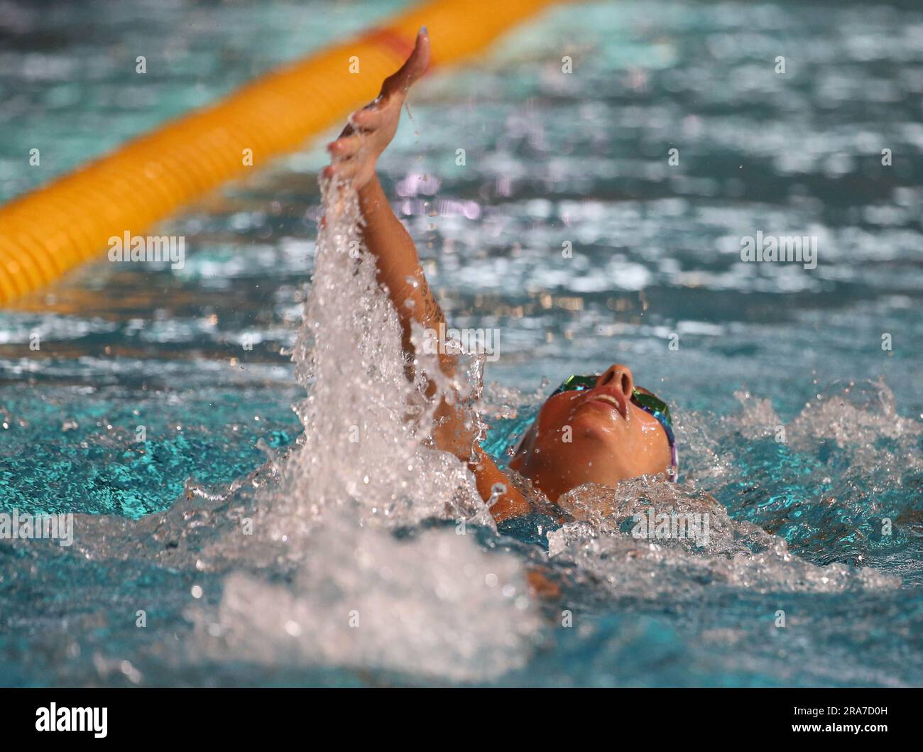 Fantine Lesaffre, femmes chauffe 400 M Medley pendant les Championnats ...