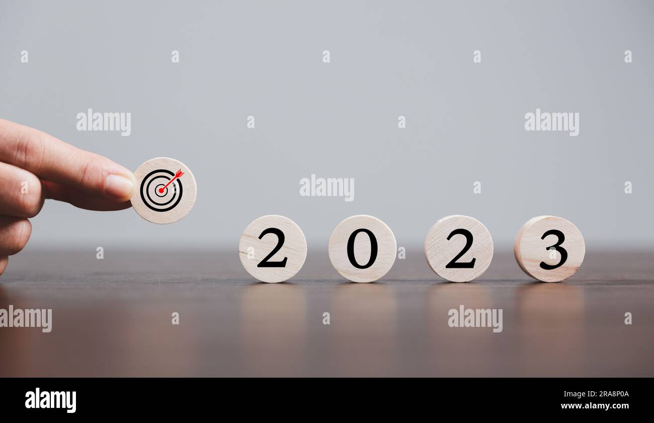 Objectif ou objectif avec plan stratégique-réussite concept de chiffre ...