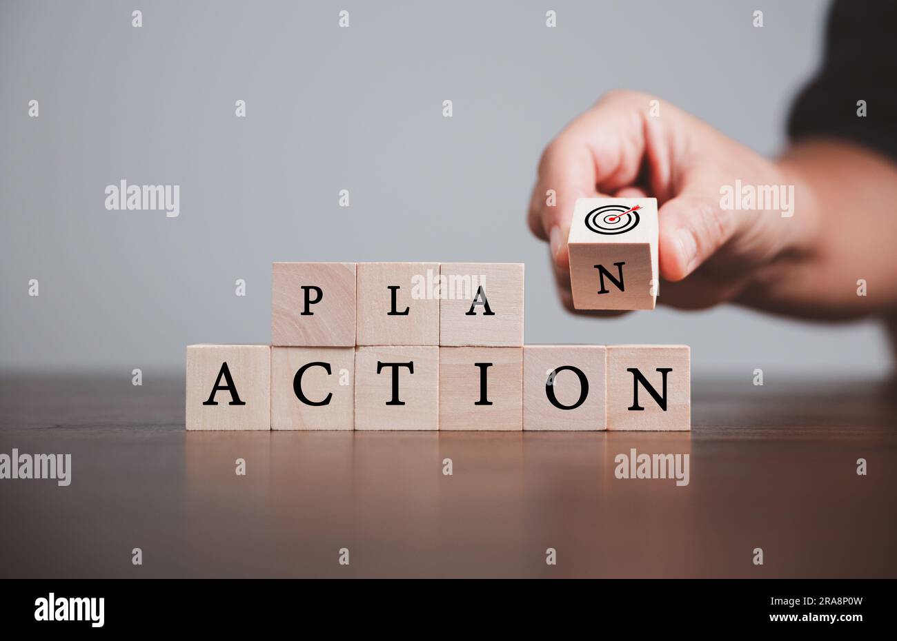 Objectif ou objectif avec plan stratégique-réussite concept de chiffre ...