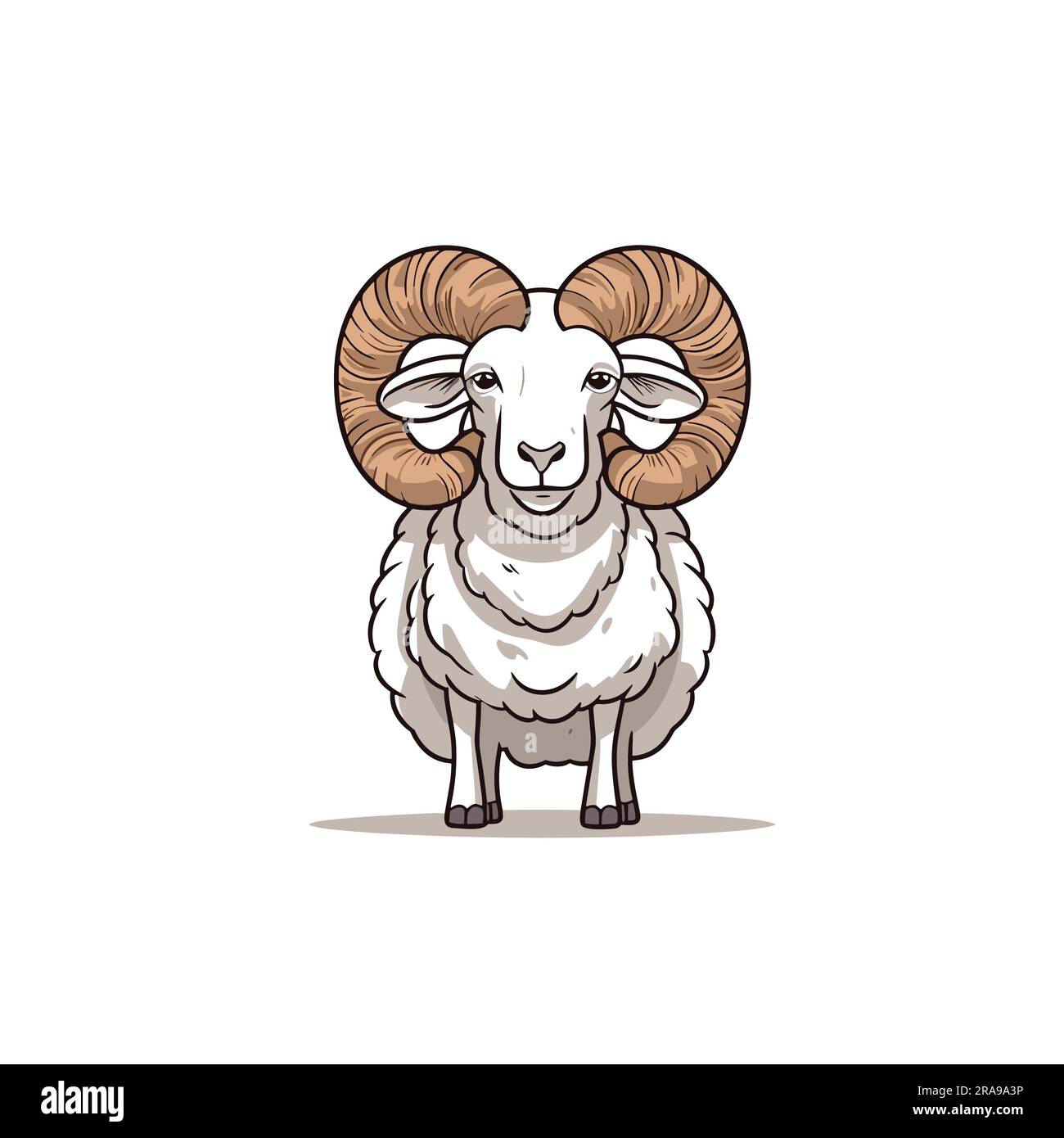 RAM. Illustration RAM dessinée à la main. Illustration de dessin animé ...