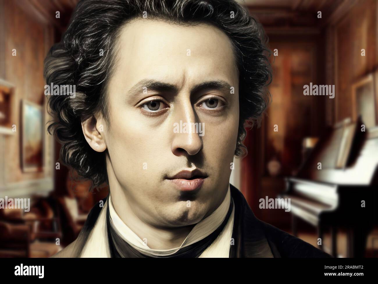 Portrait vintage de frederic chopin Banque de photographies et d’images ...