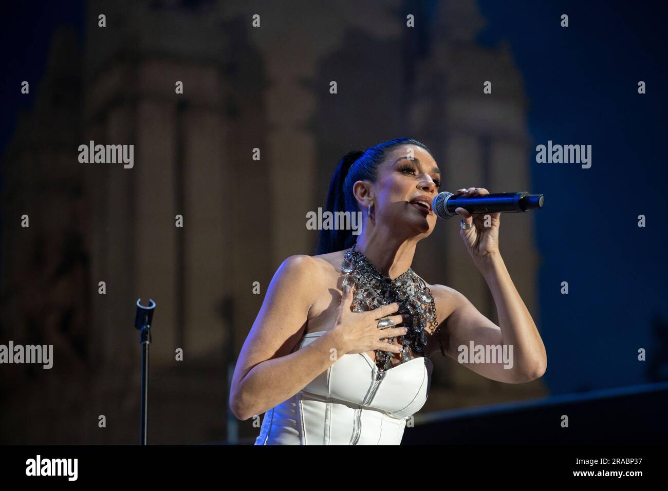 The singer Karina during a performance for the MADO Madrid Pride 2023 ...