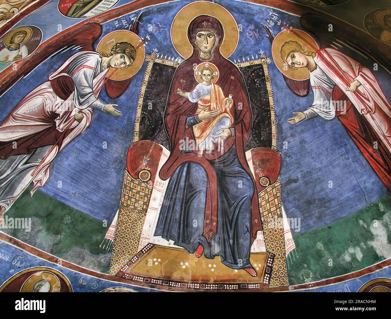 Les fresques de l'église orthodoxe - byzantine - la Panagia tou Araka ...