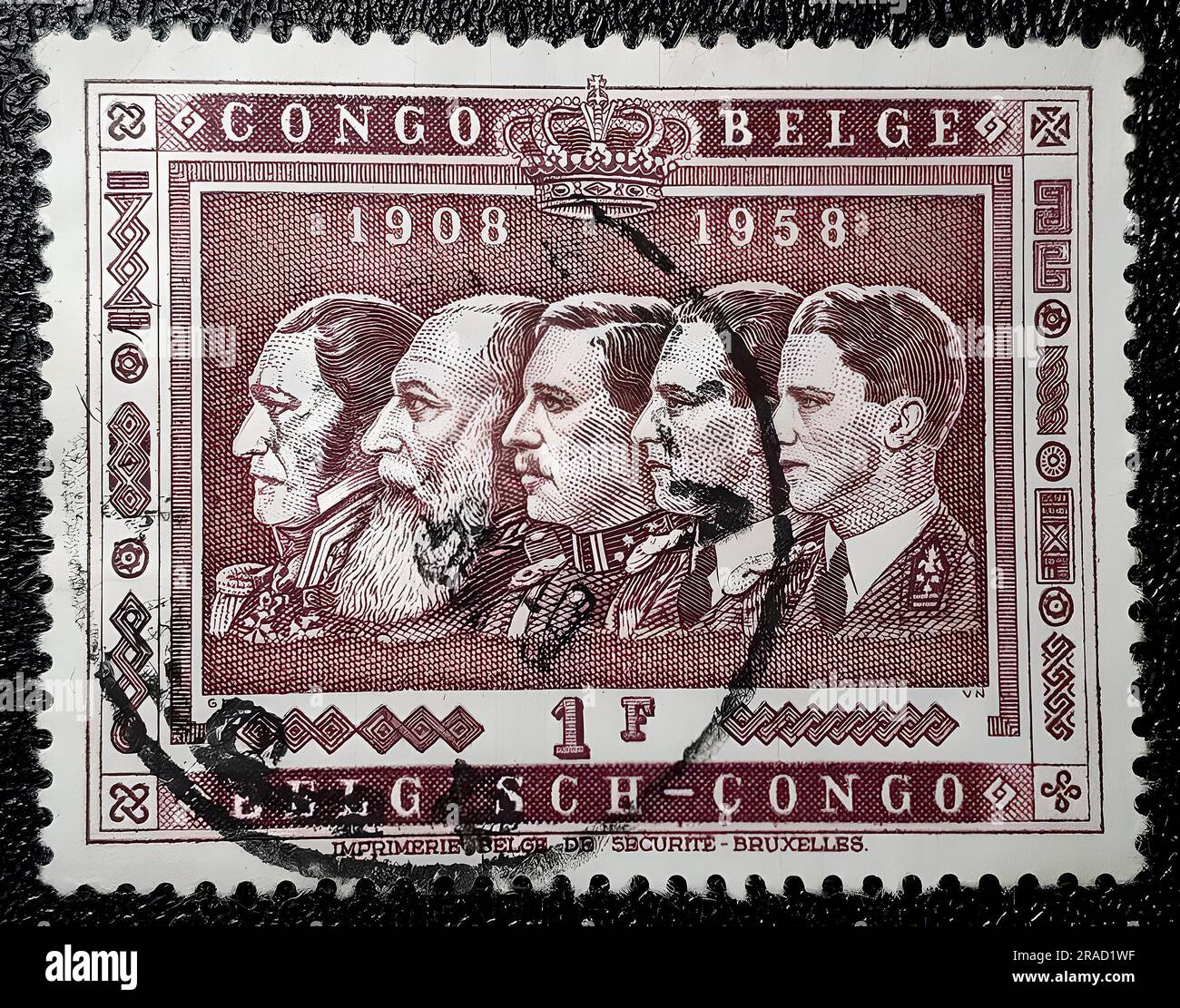 Belgian congo postage stamp Banque de photographies et d’images à haute ...