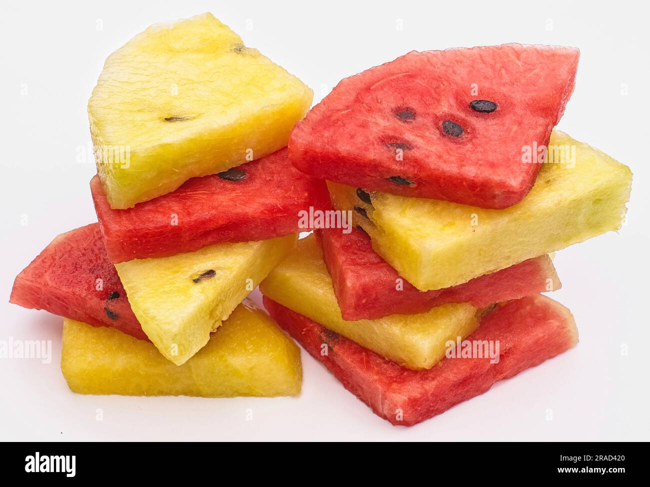 Morceaux de melon Banque de photographies et d’images à haute ...