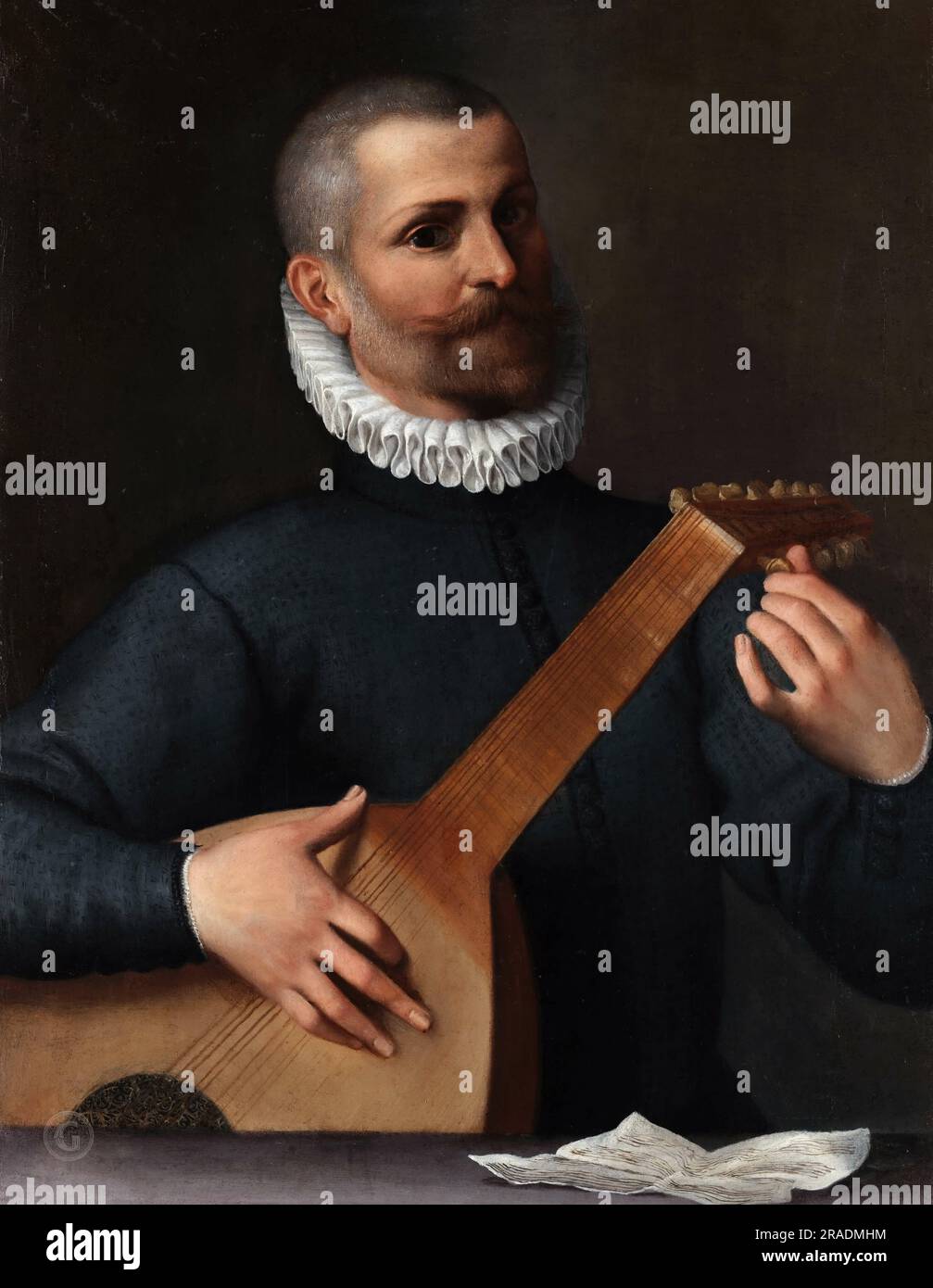 Portrait of a lute player Banque de photographies et d’images à haute ...