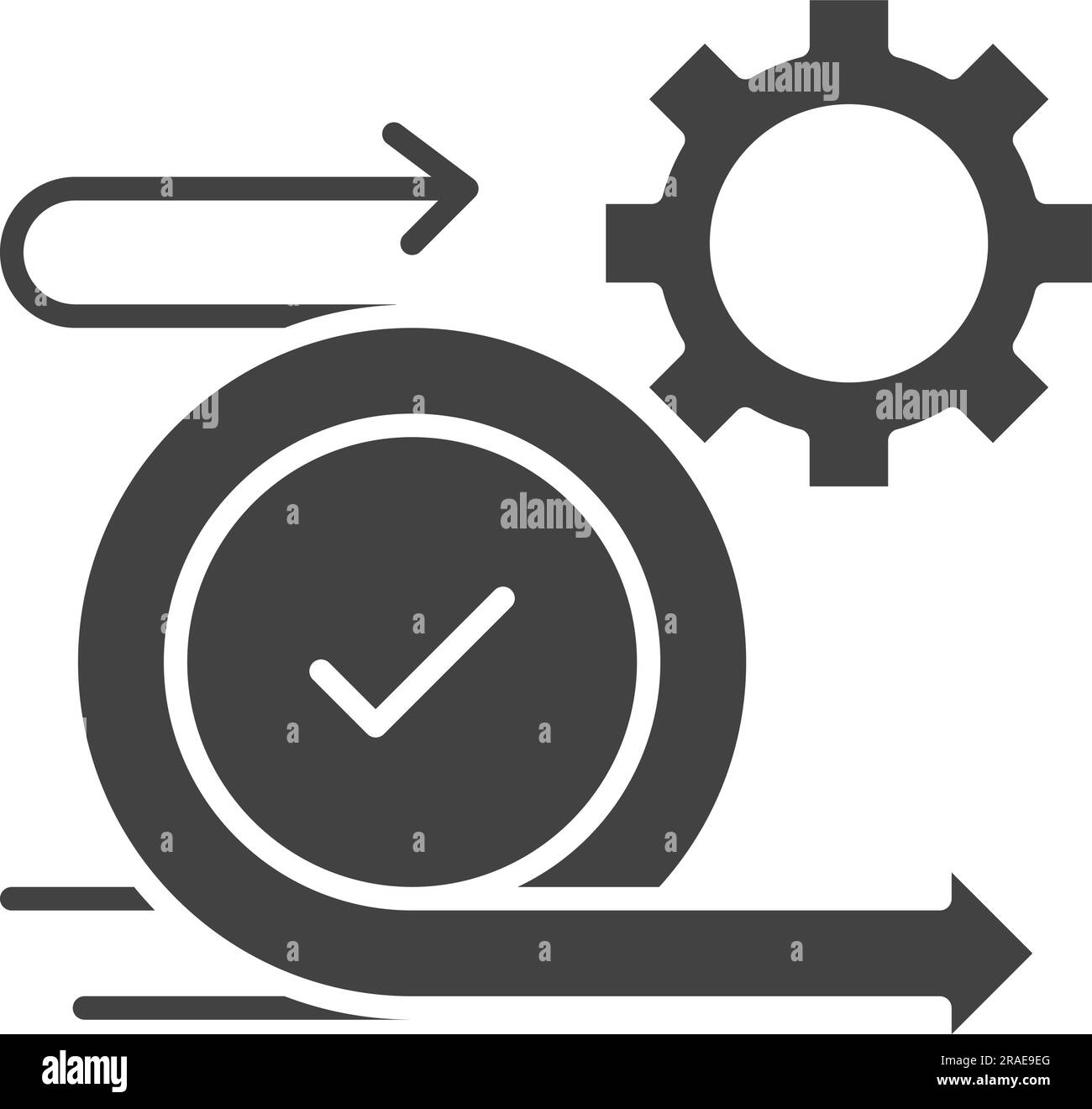 Icone agile Banque d'images noir et blanc - Alamy