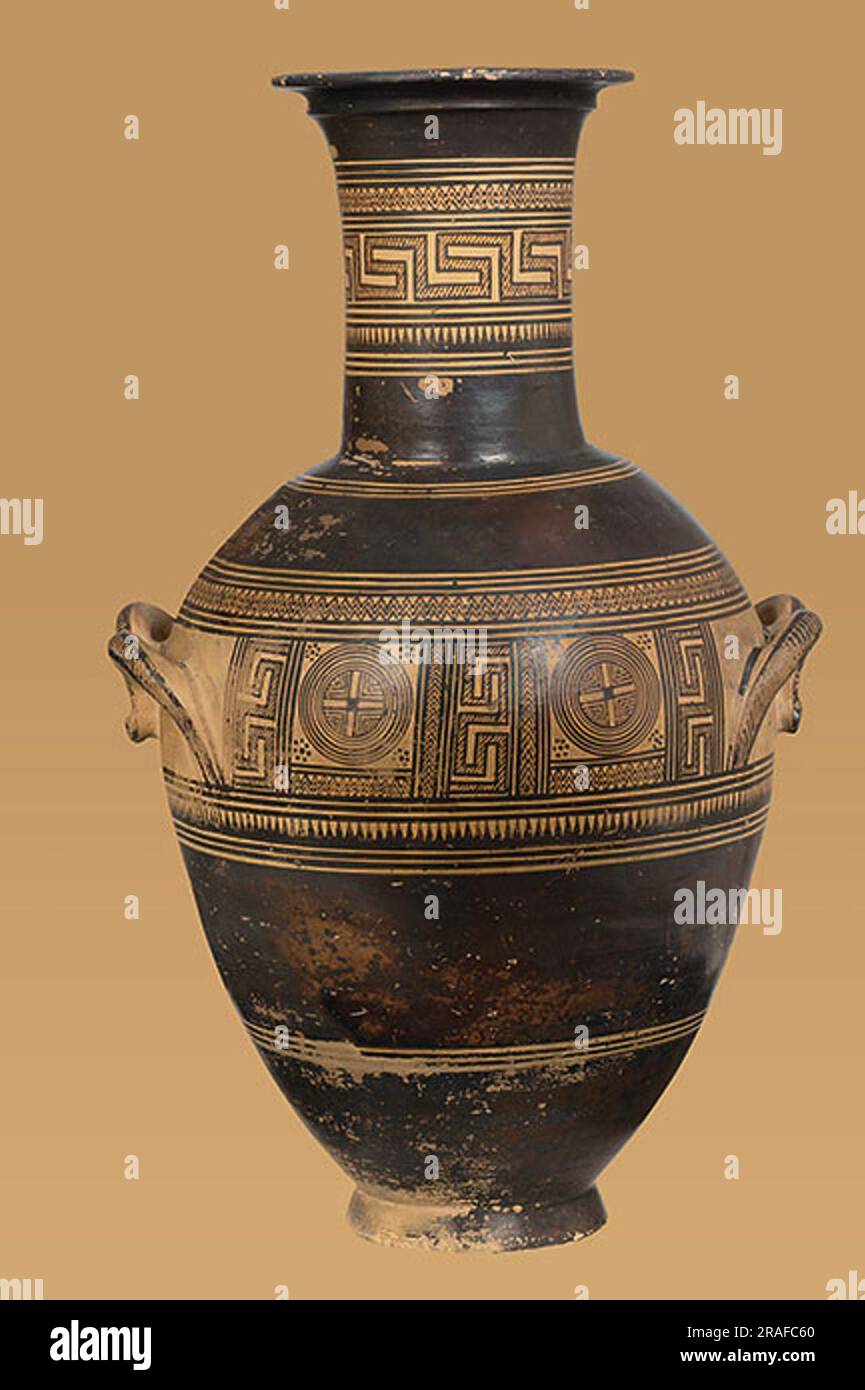 Poterie grecque géométrique Banque de photographies et d’images à haute ...