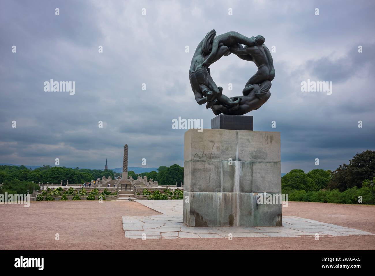 Oslo, Norvège, 20 juin 2023 : les touristes explorent le parc de ...