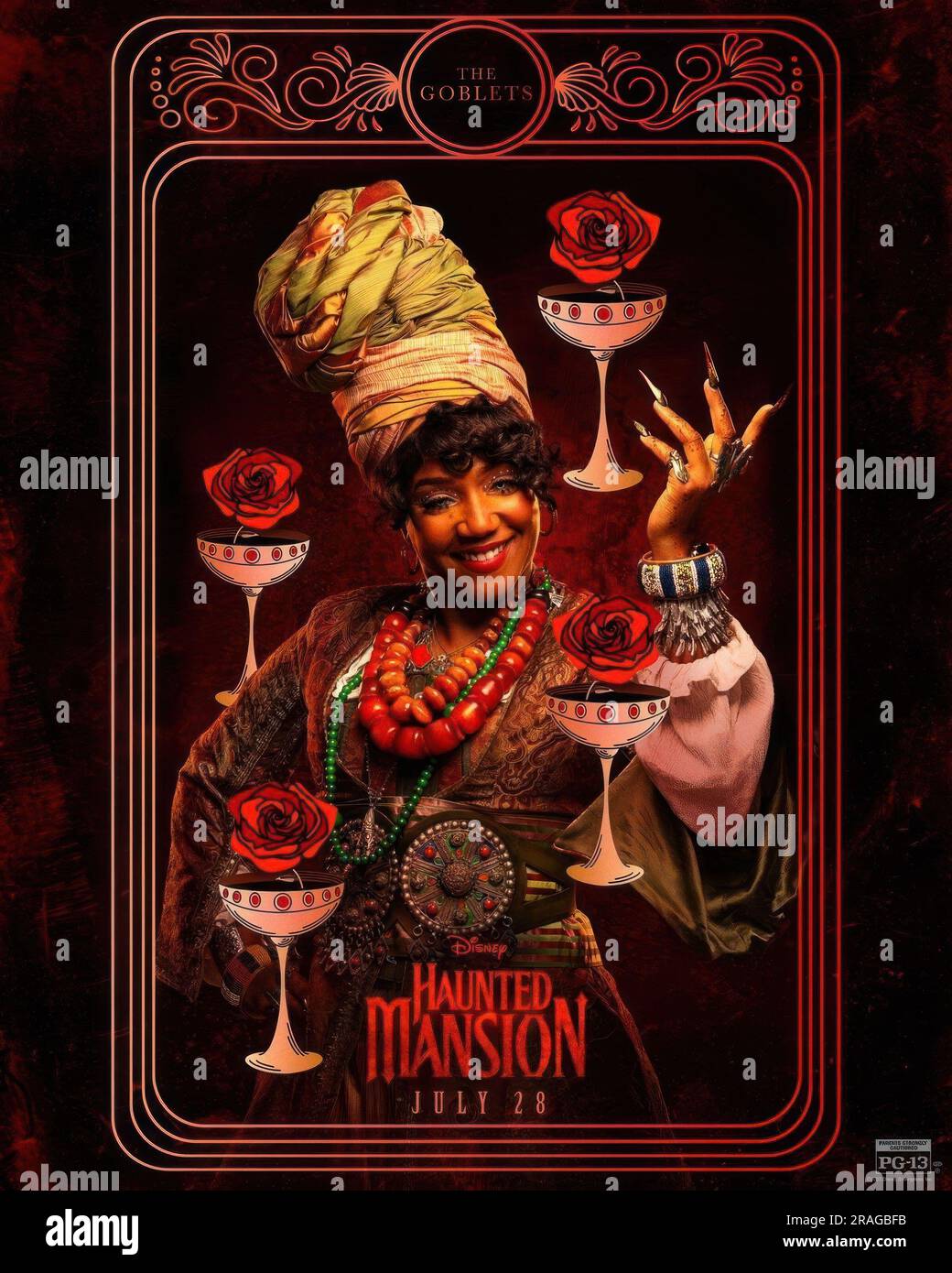 MANOIR HANTÉ, affiche de personnage américain, Tiffany Haddish, 2023 ...