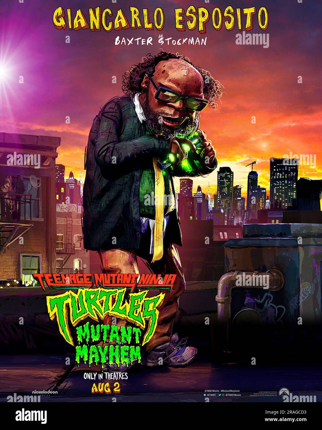 TORTUES NINJA : MUTANT MAYHEM, affiche du personnage américain, Baxter ...