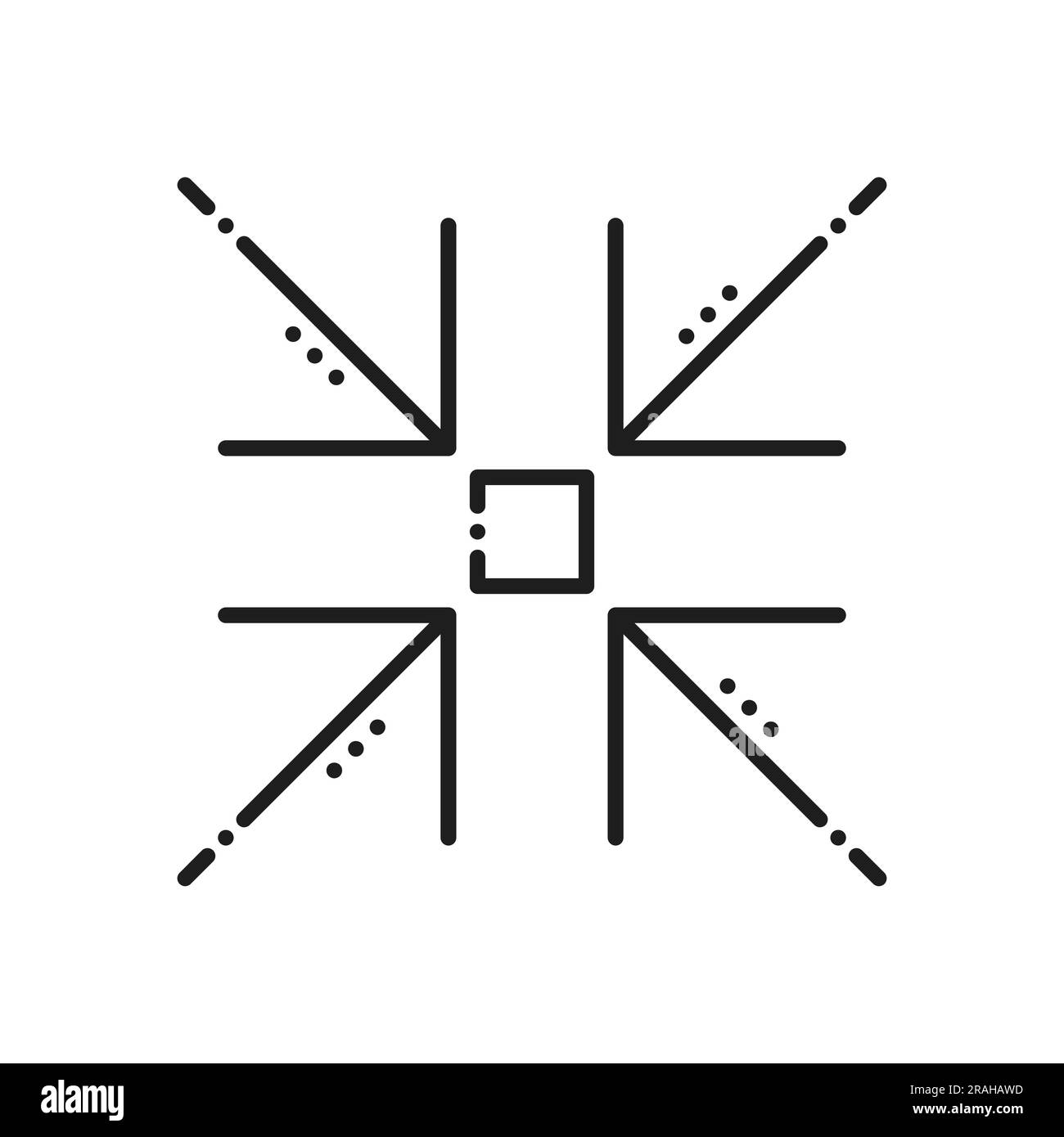 Icône de flèche plein écran. Zoom avant et arrière, mise à l'échelle ...