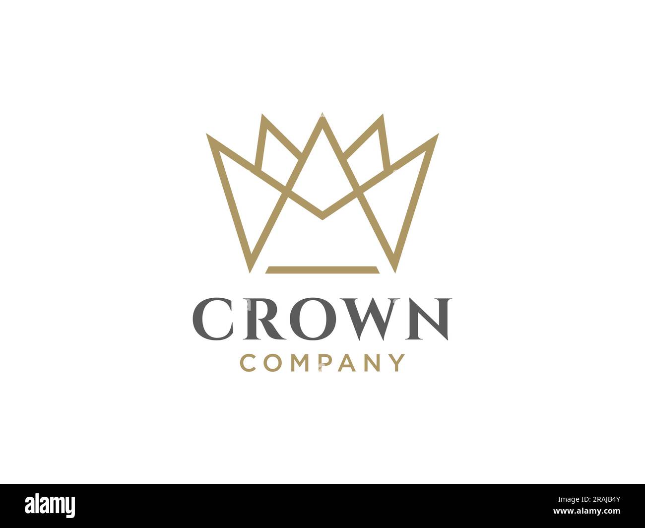 symboles ou éléments de logo créatifs pour les couronnes de roi et de ...