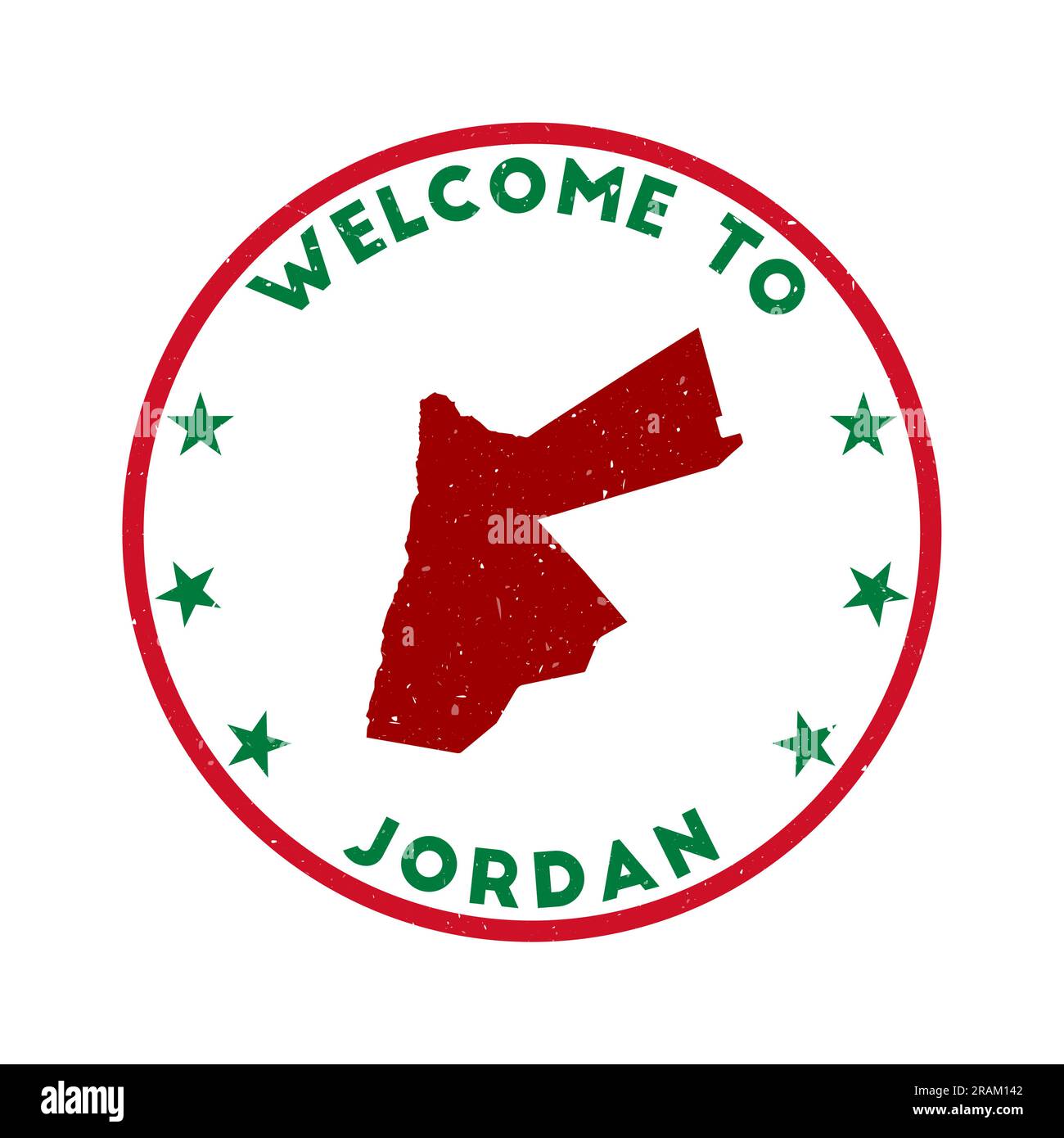 Bienvenue chez Jordan Stamp. Timbre rond de pays grunge avec texture ...