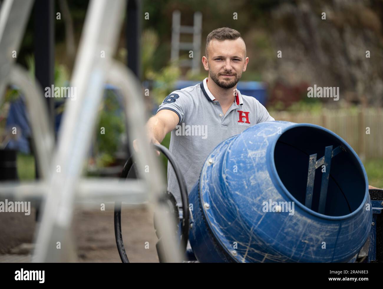 PRODUCTION - 28 juin 2023, Rhénanie-Palatinat, Schuld : Tim Himmes se ...