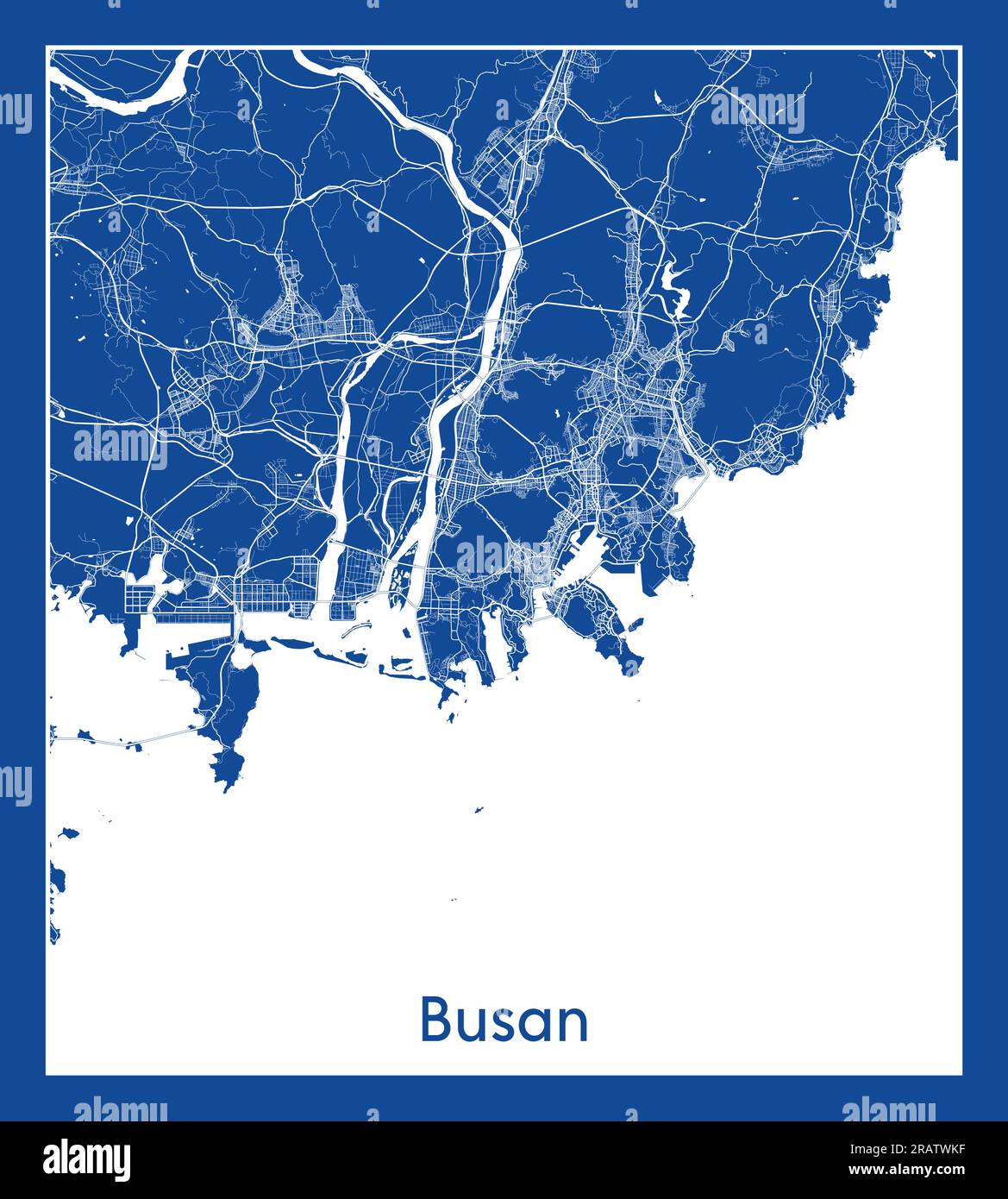 Plan de la ville de busan Banque de photographies et d’images à haute ...