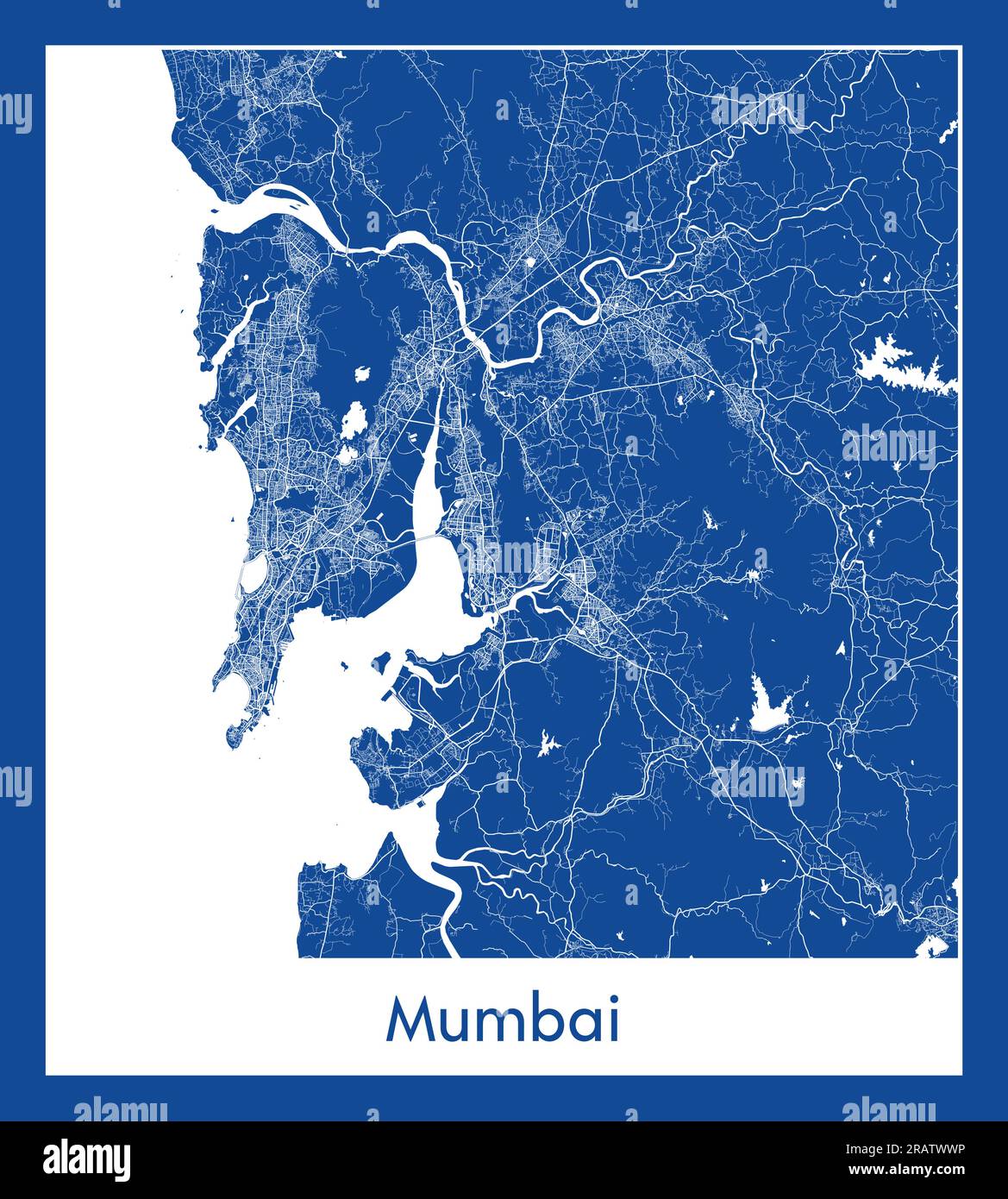 Carte de mumbai Banque d'images vectorielles - Alamy