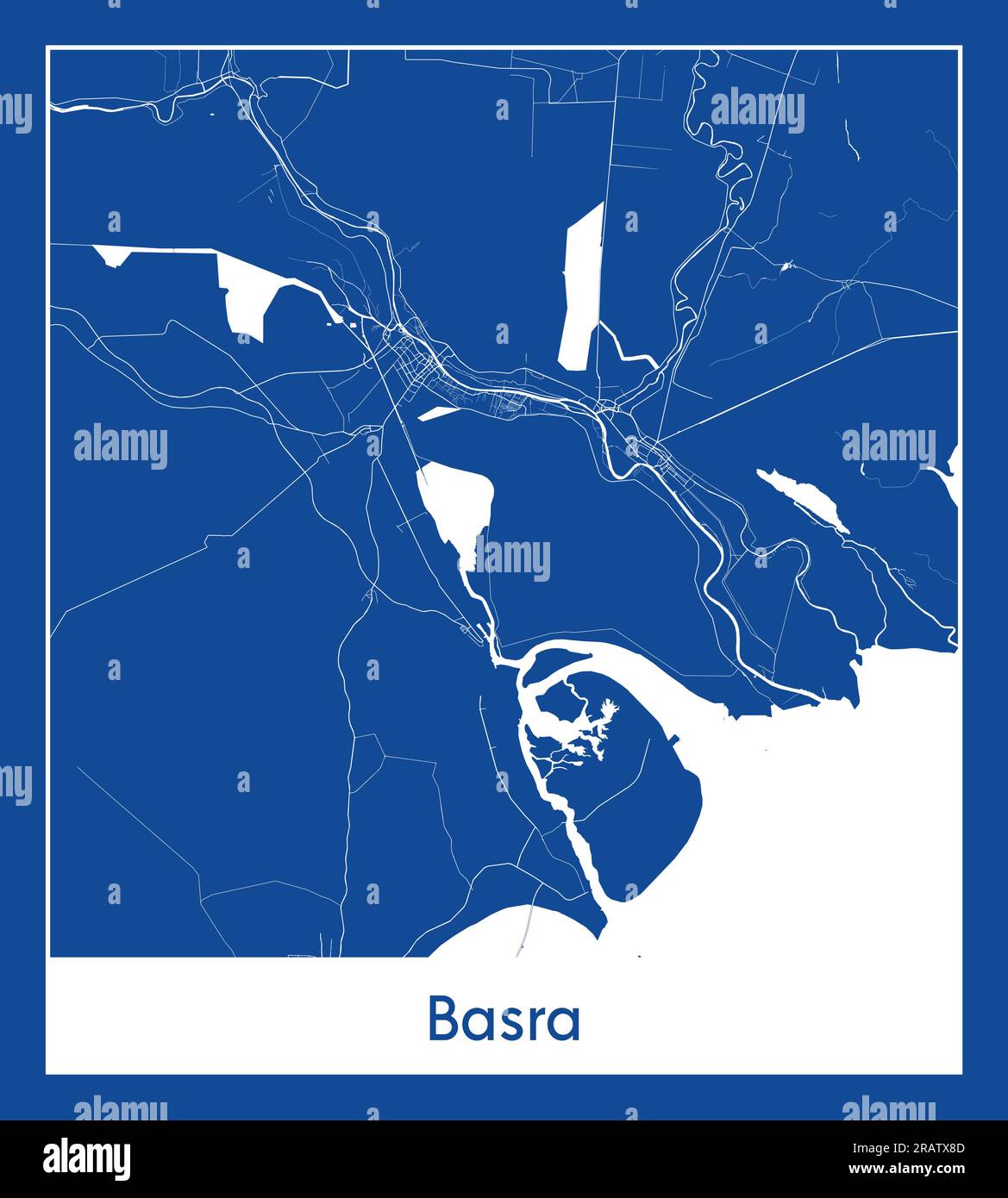 Carte de basra Banque de photographies et d’images à haute résolution ...