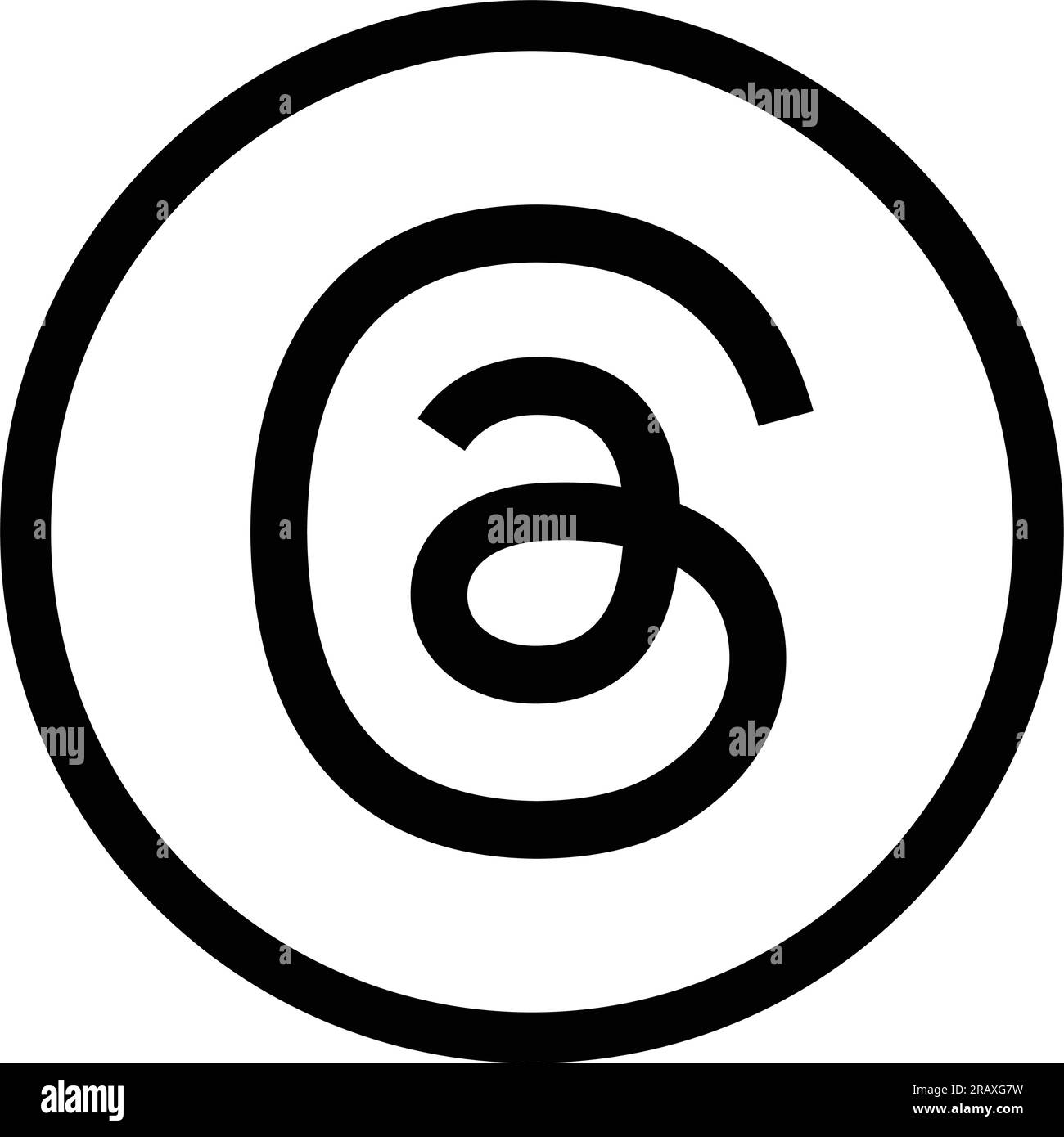 Application de threads Banque d'images noir et blanc - Alamy