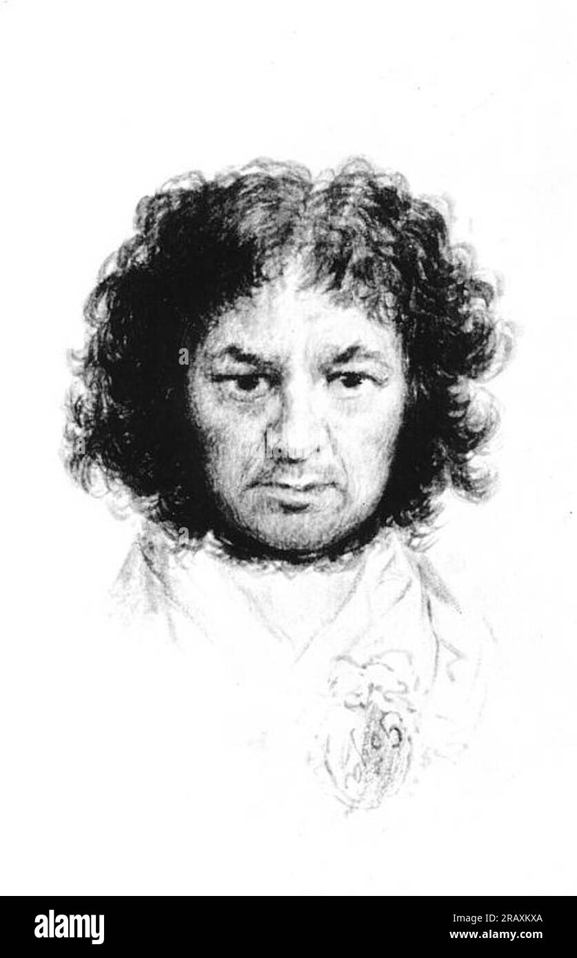 Autoportrait goya Banque d'images détourées - Alamy