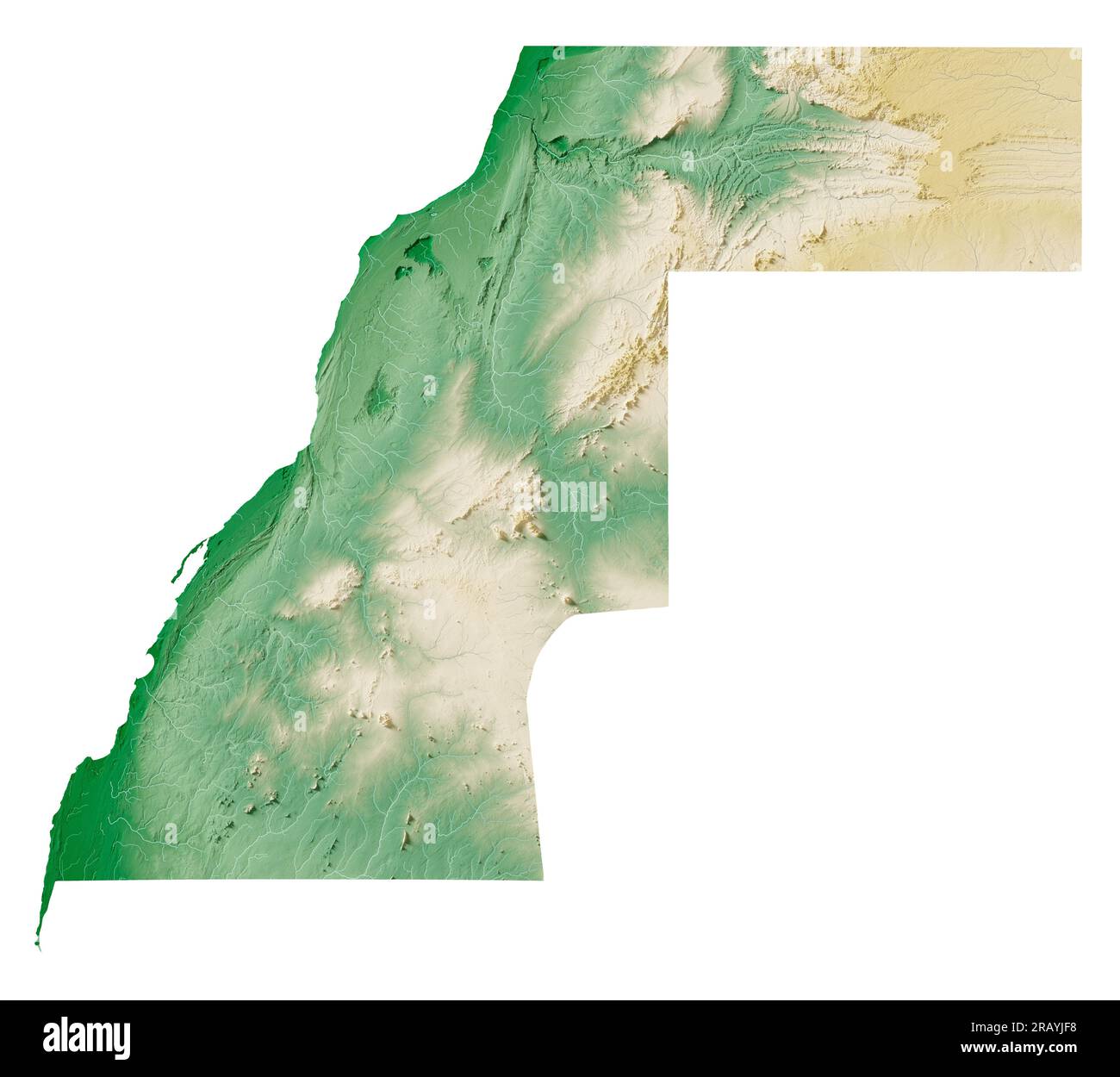 Carte du sahara occidental Banque de photographies et d’images à haute ...