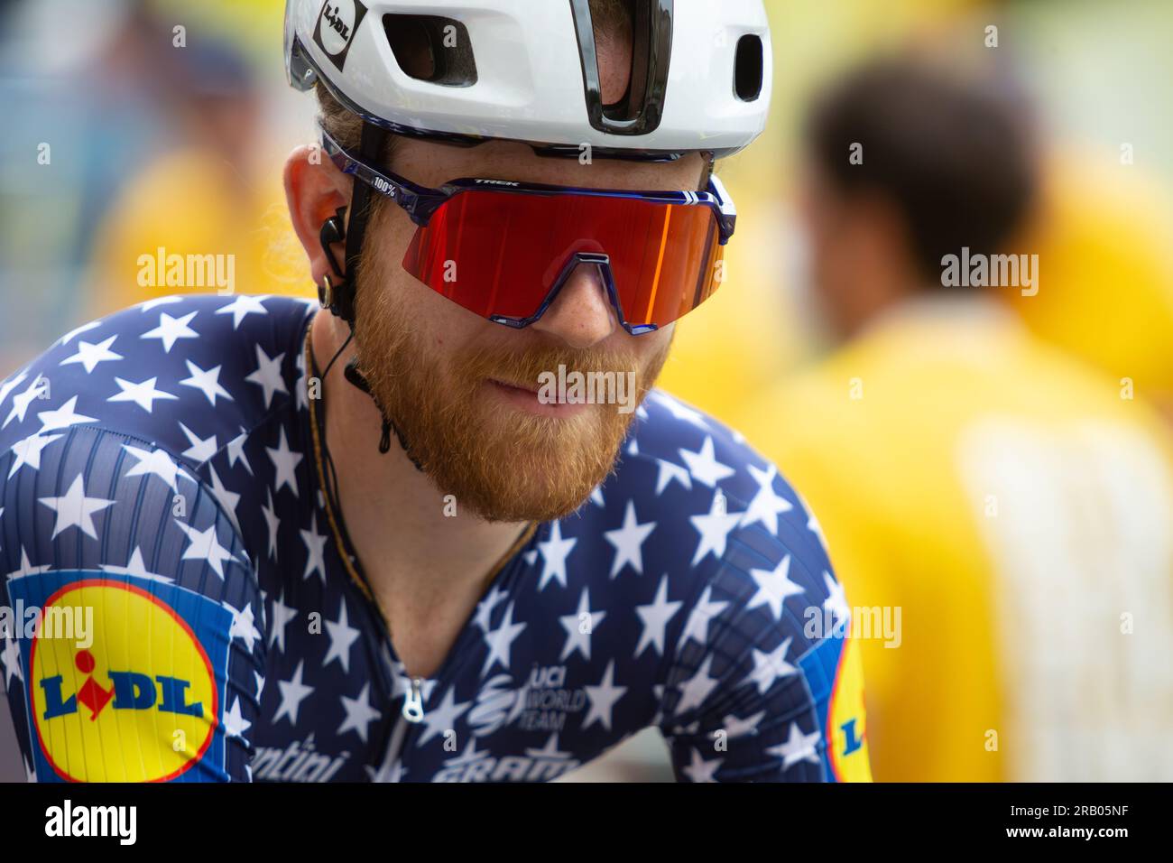 Bilbao, Espagne - 1 juillet 2023 : le cycliste QUINN SIMMONS, de l ...