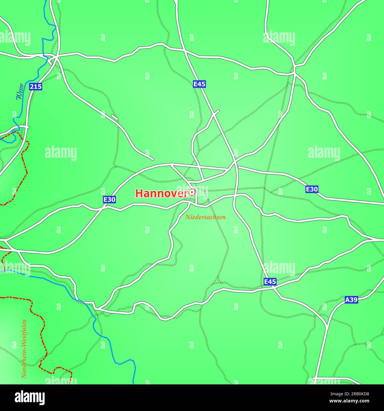 Mappa di hannover Banque de photographies et d’images à haute ...