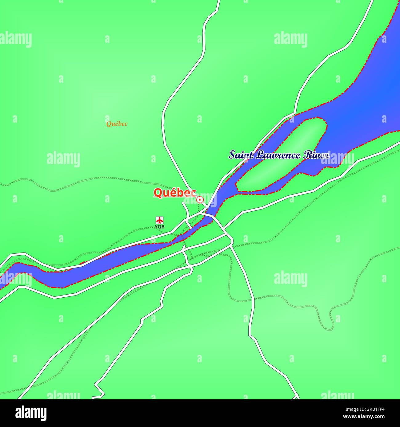 Map of quebec Banque de photographies et d’images à haute résolution - Page 2 - Alamy
