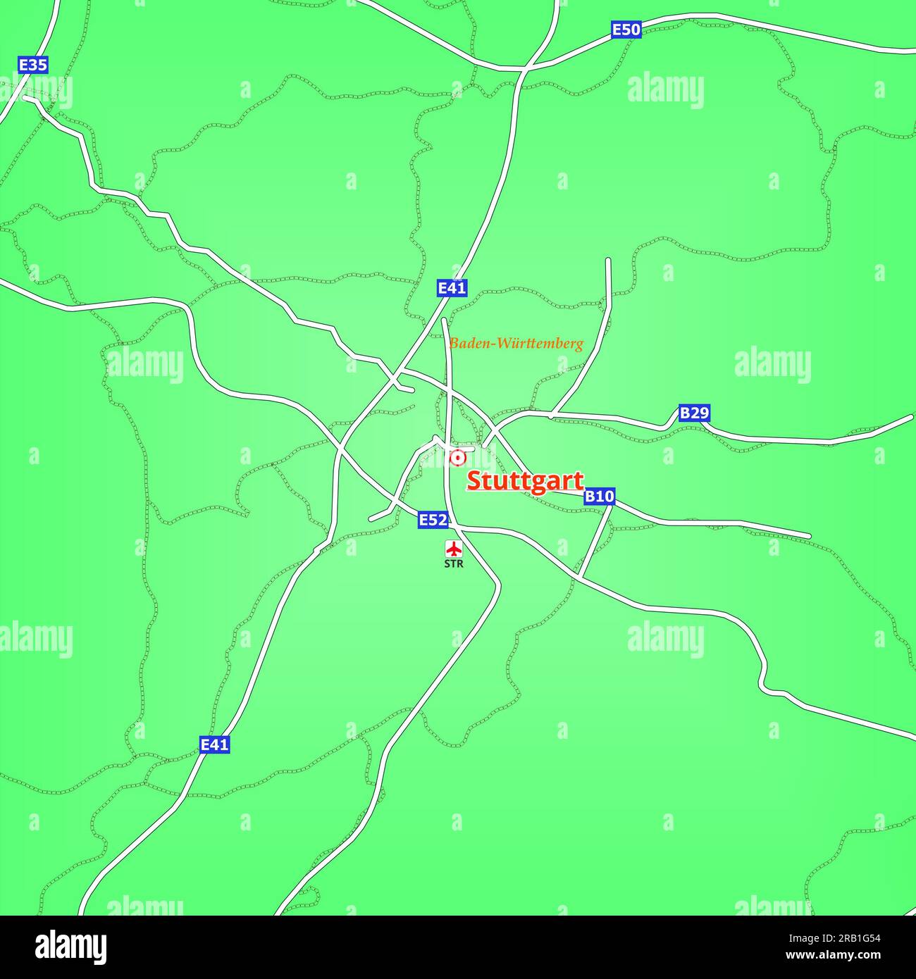 Stuttgart map Banque de photographies et d’images à haute résolution ...