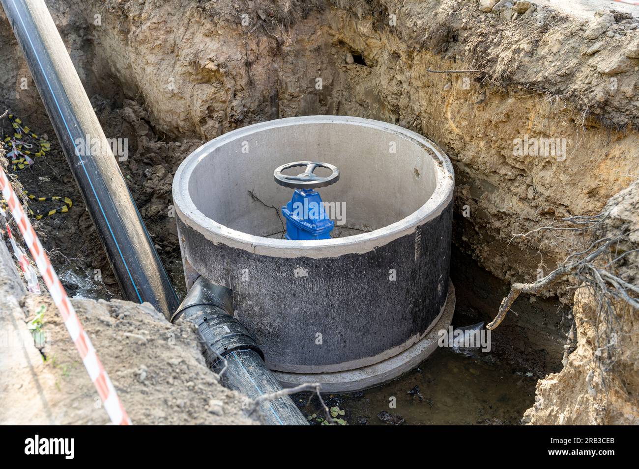 L'invention concerne une vanne ou une vanne dans un puits de béton de ...