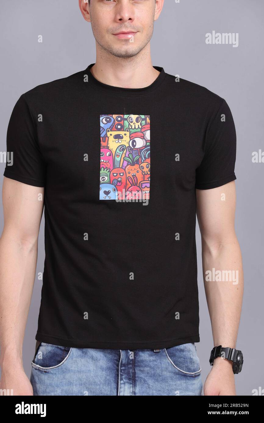 Conception de t shirt pour hommes Banque de photographies et d’images à ...
