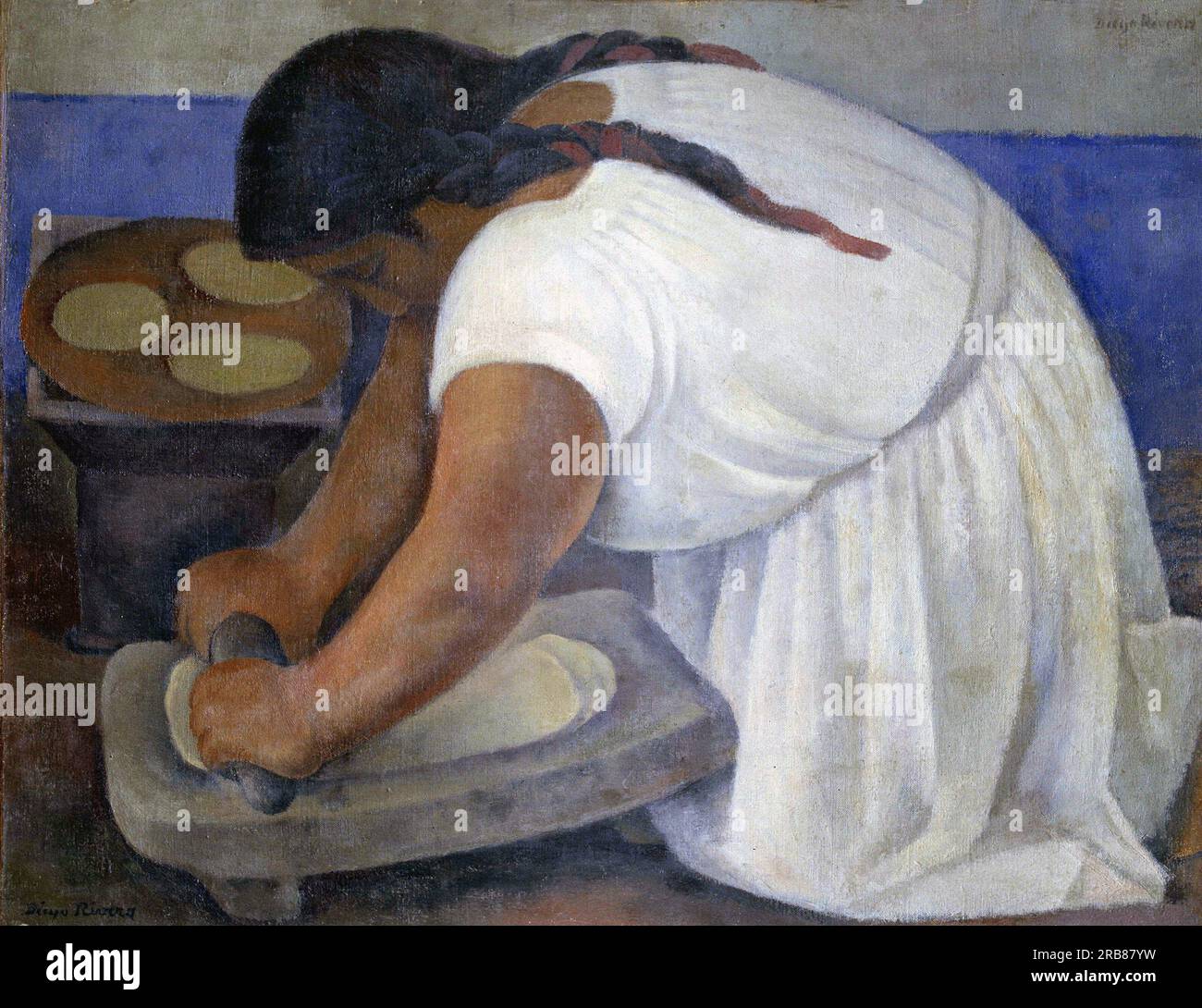 Painting diego rivera la molendera Banque de photographies et d’images ...