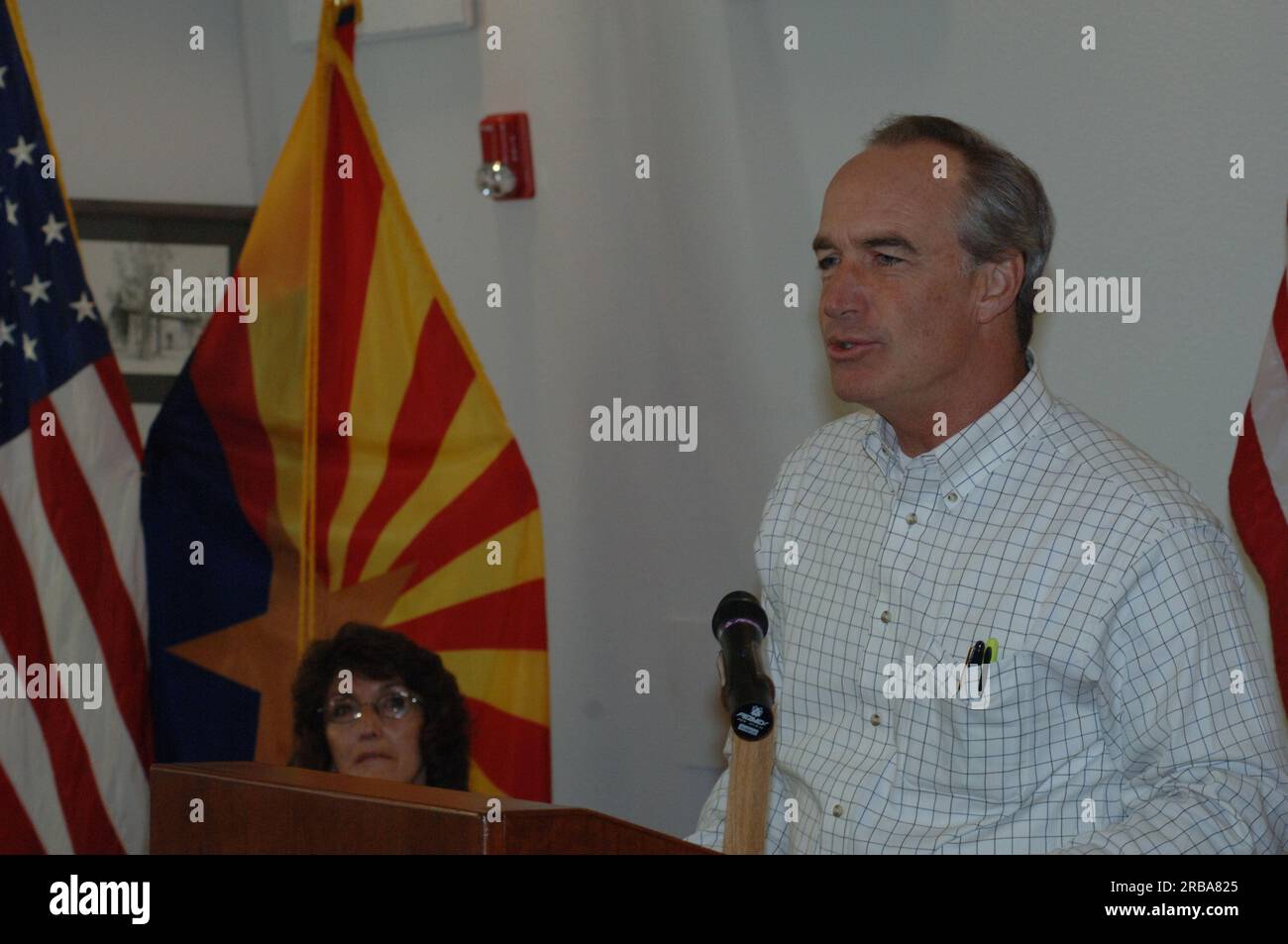 Visite du secrétaire Dirk Kempthorne au Gila Community College à Payson ...