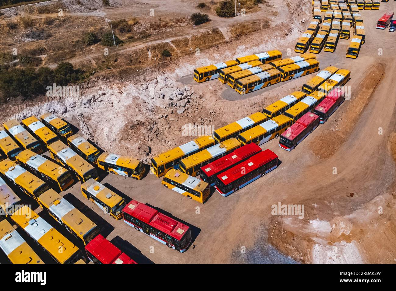 Santiago, Chili - Mars 22 2023 : une flotte de nouveaux et anciens ...