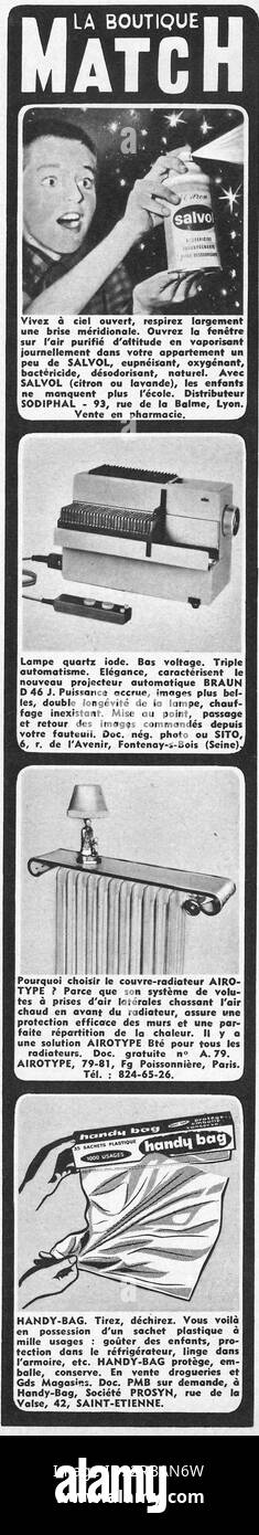 Magazine français années 1960 Banque d'images noir et blanc - Alamy