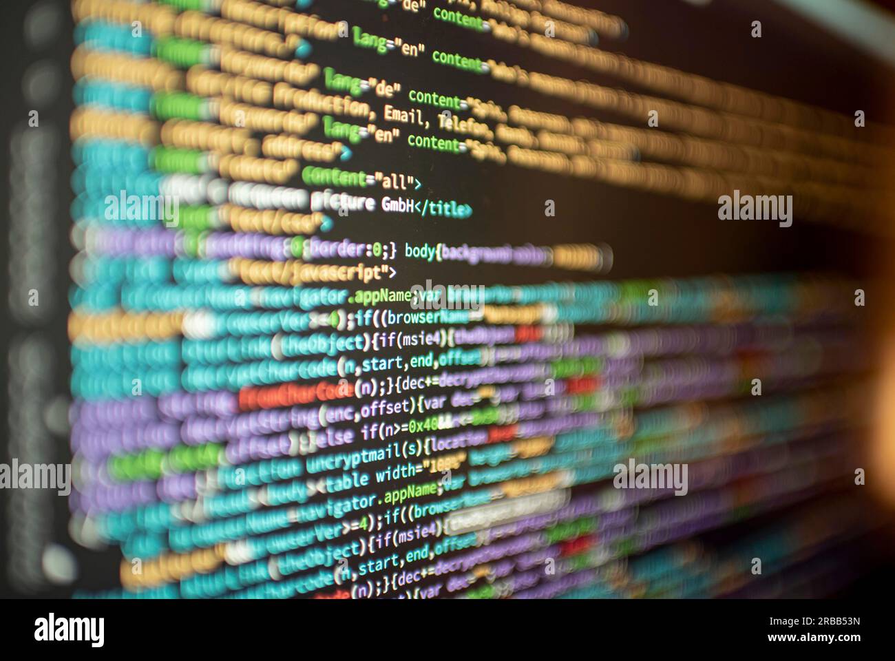 Html code Banque de photographies et d’images à haute résolution - Alamy
