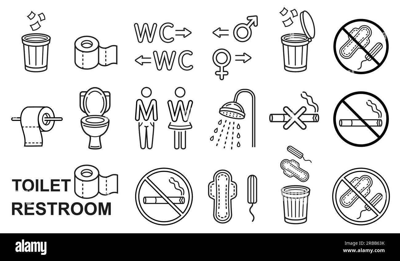 No toilet Banque d'images vectorielles - Alamy