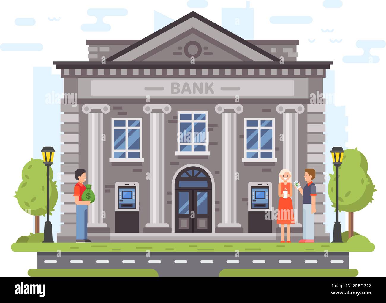 Brick pillars Banque d'images vectorielles - Alamy