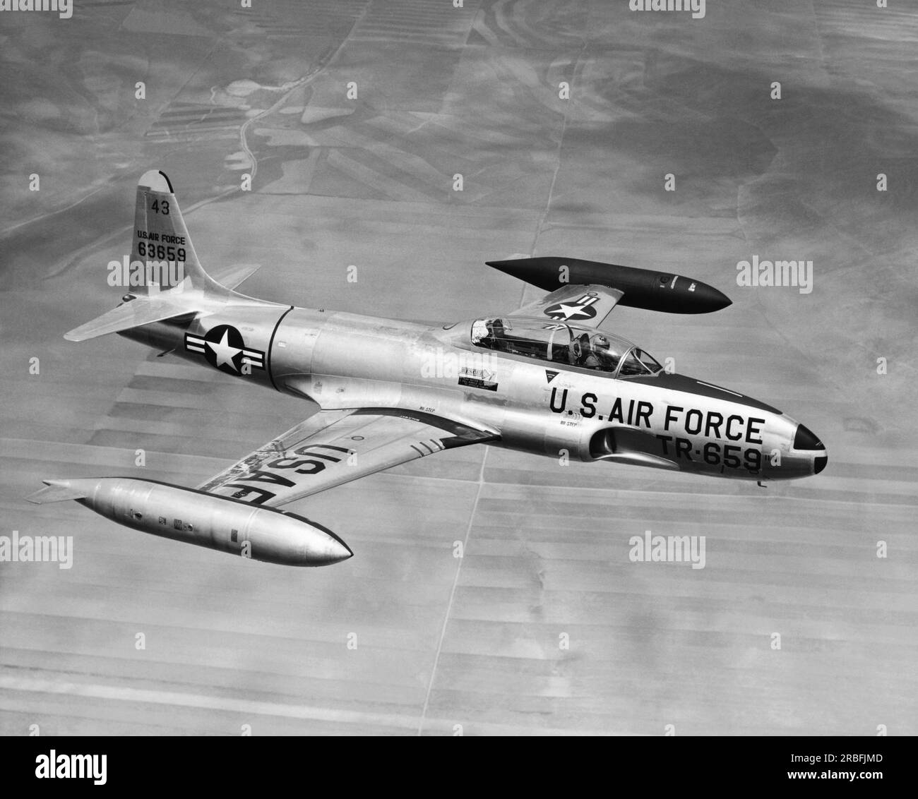 Lockheed shooting star Banque d'images noir et blanc - Alamy