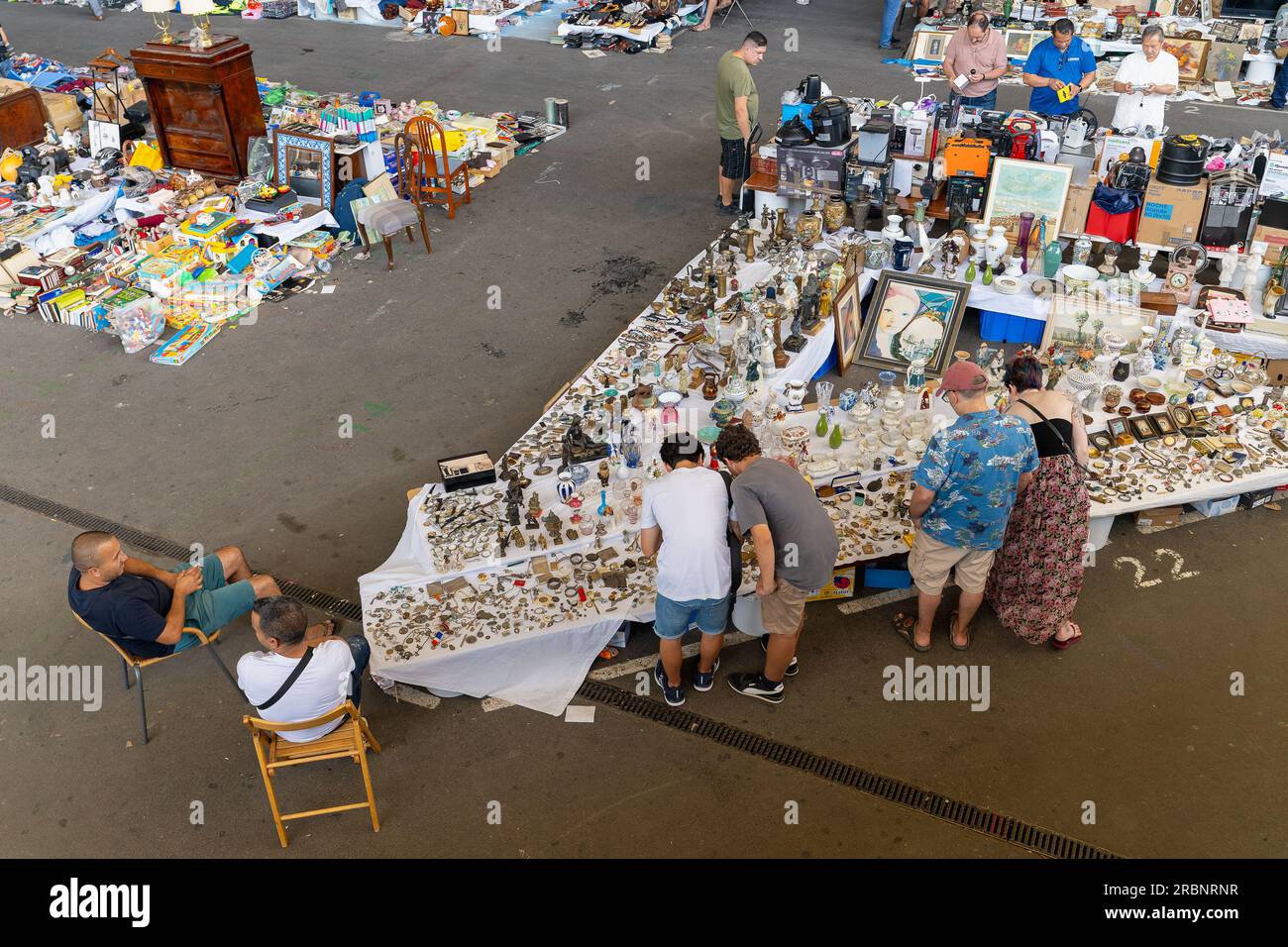 Barcelone, Espagne,19 juin 2023.Els Encants ou Bellcaire Foire, marché ...