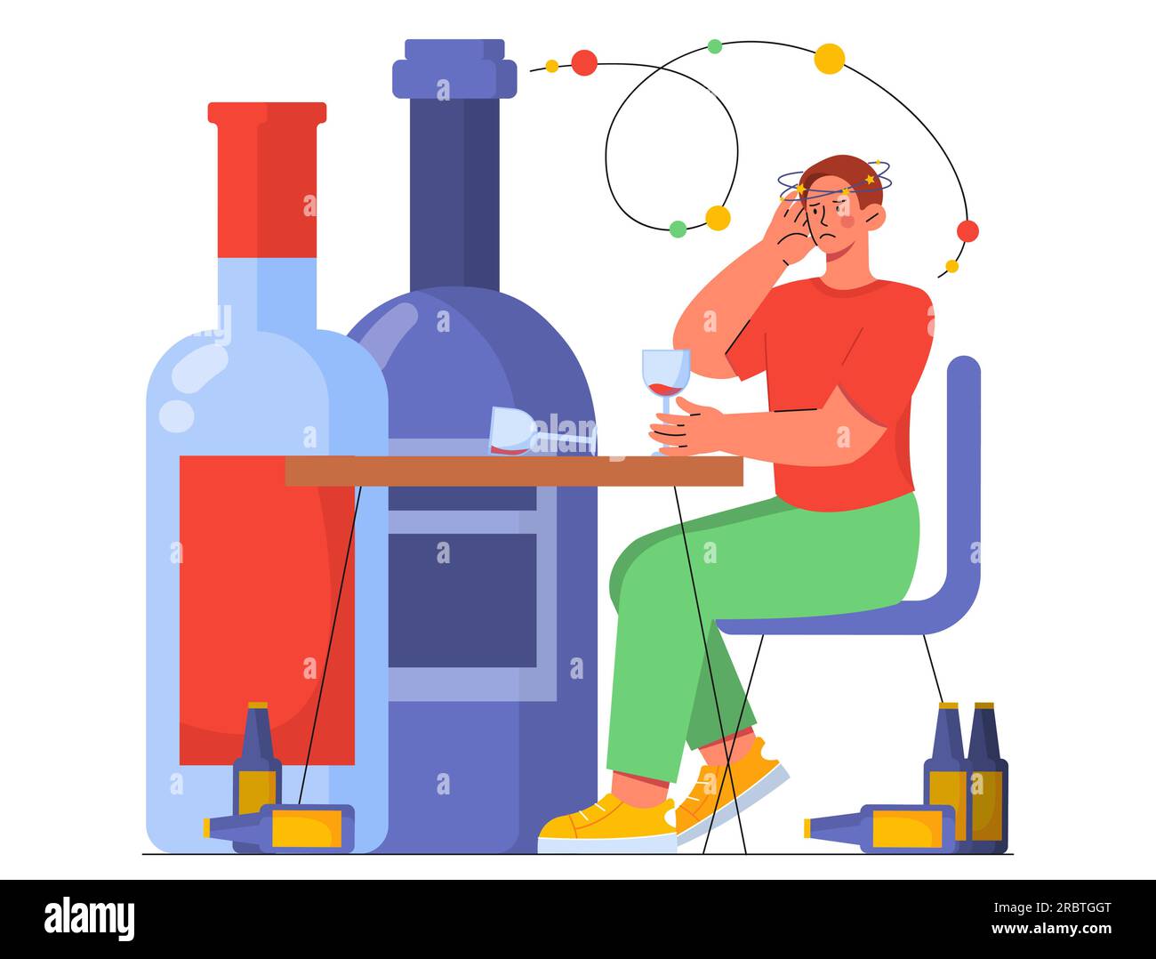 Maladie mentale et alcool Banque d'images détourées - Alamy