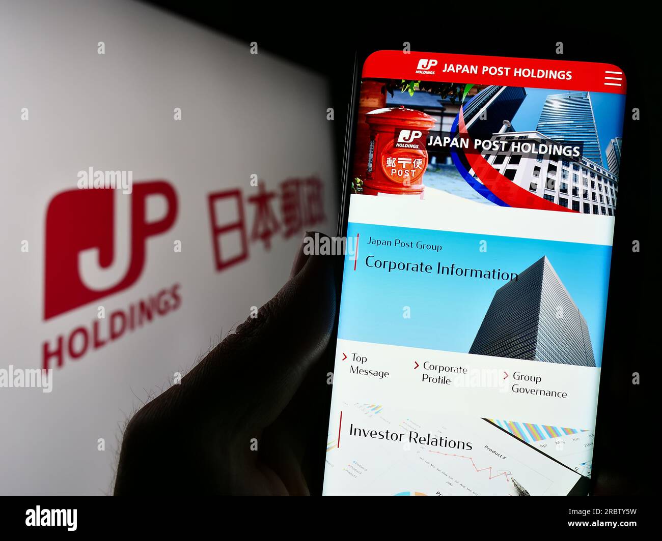 Logo de la poste japonaise Banque de photographies et d’images à haute ...