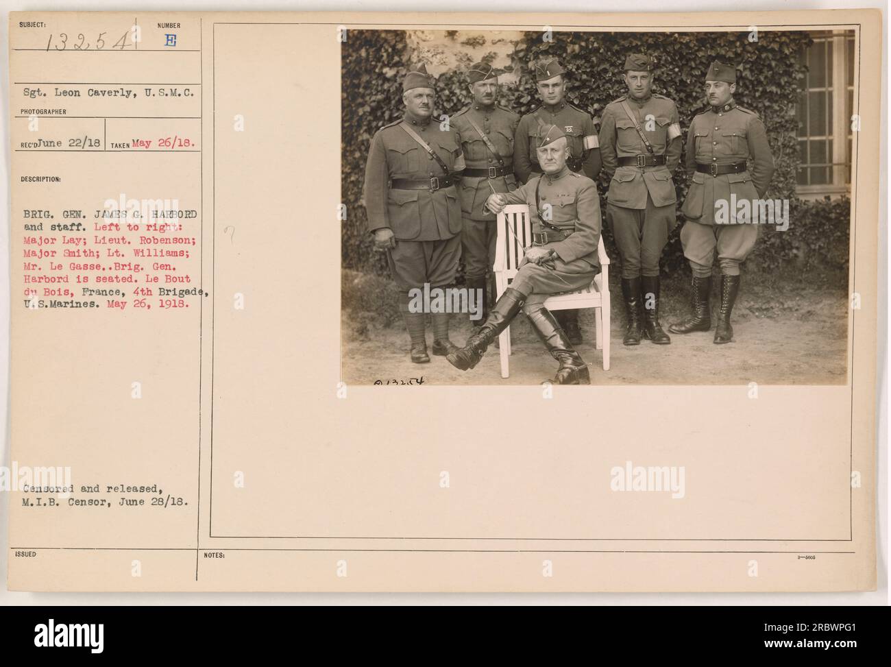 Brig gen james g harbourd Banque de photographies et d’images à haute résolution - Alamy