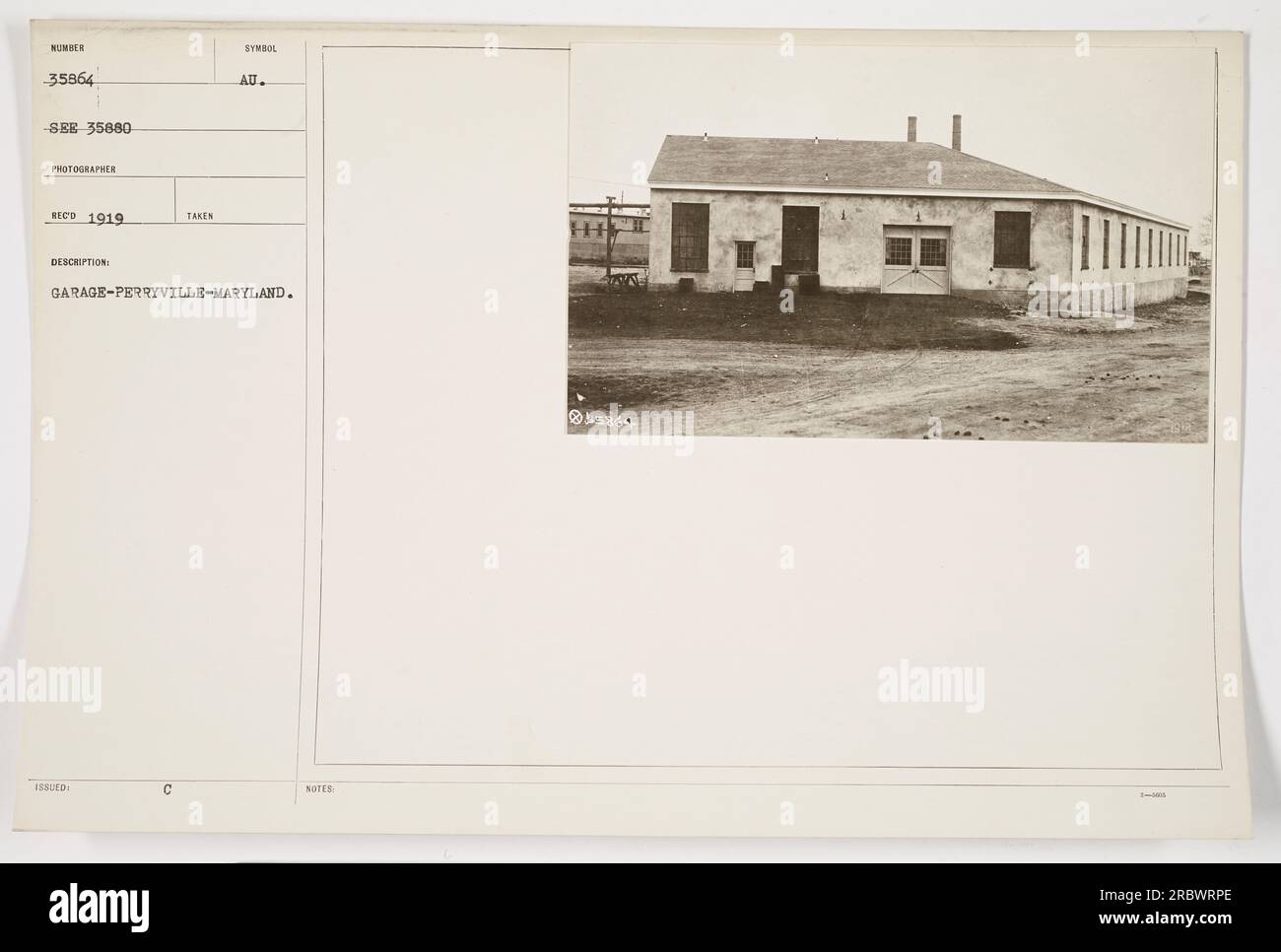 Soldats américains dans un garage à Perryville, Maryland. La photo a ...