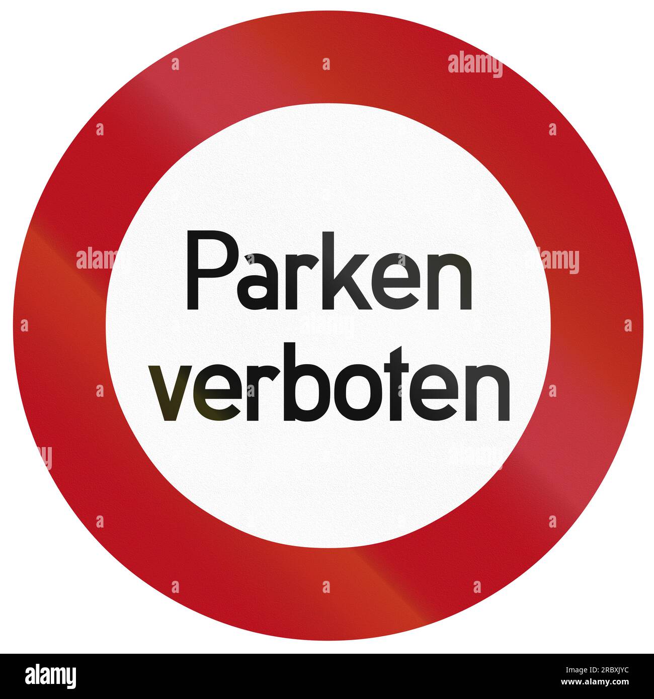 Un signe d'interdiction de stationnement Banque d'images détourées - Alamy