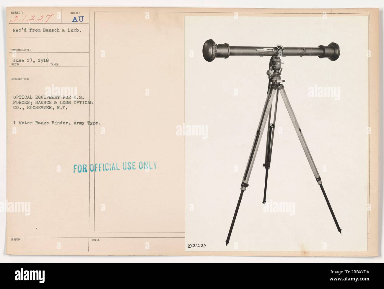 Télémètre optique Banque de photographies et d’images à haute ...