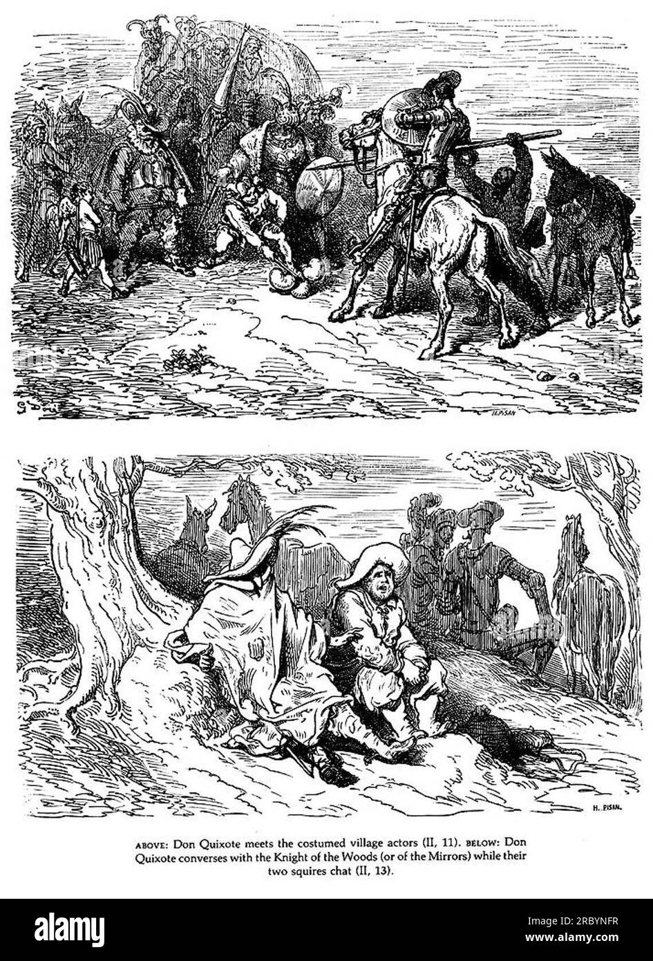 Gustave dore don quichotte Banque d'images détourées - Alamy