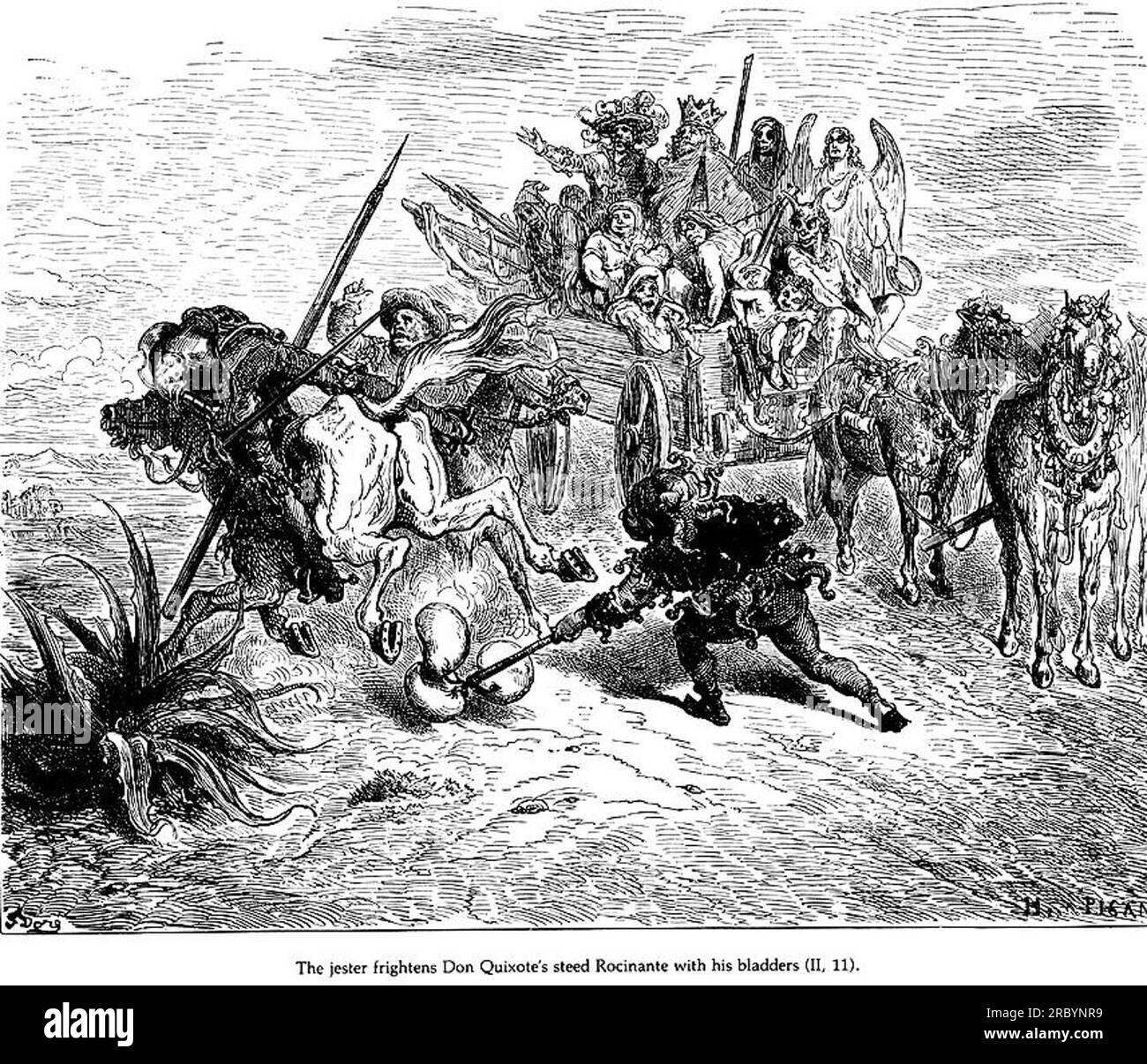 Gustave dore don quichotte Banque d'images détourées - Alamy