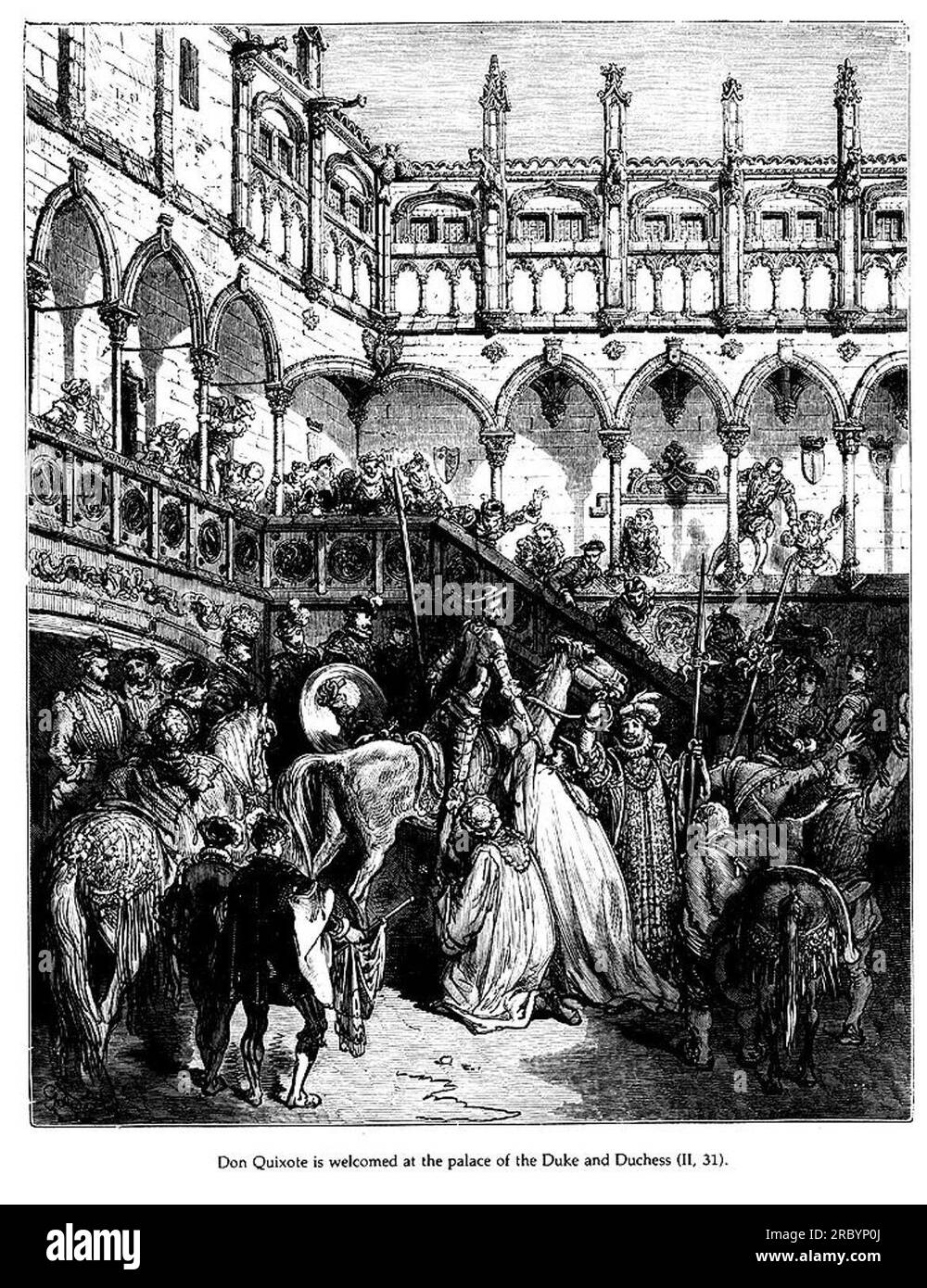 Gustave dore don quichotte Banque d'images détourées - Alamy