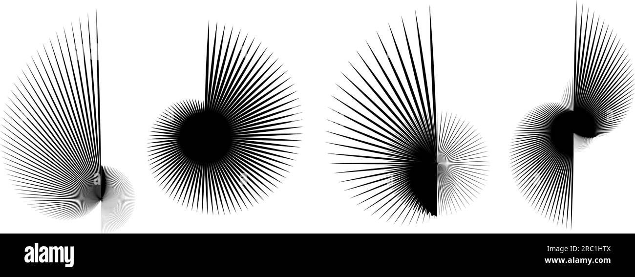 Radial needles Banque d'images vectorielles - Alamy